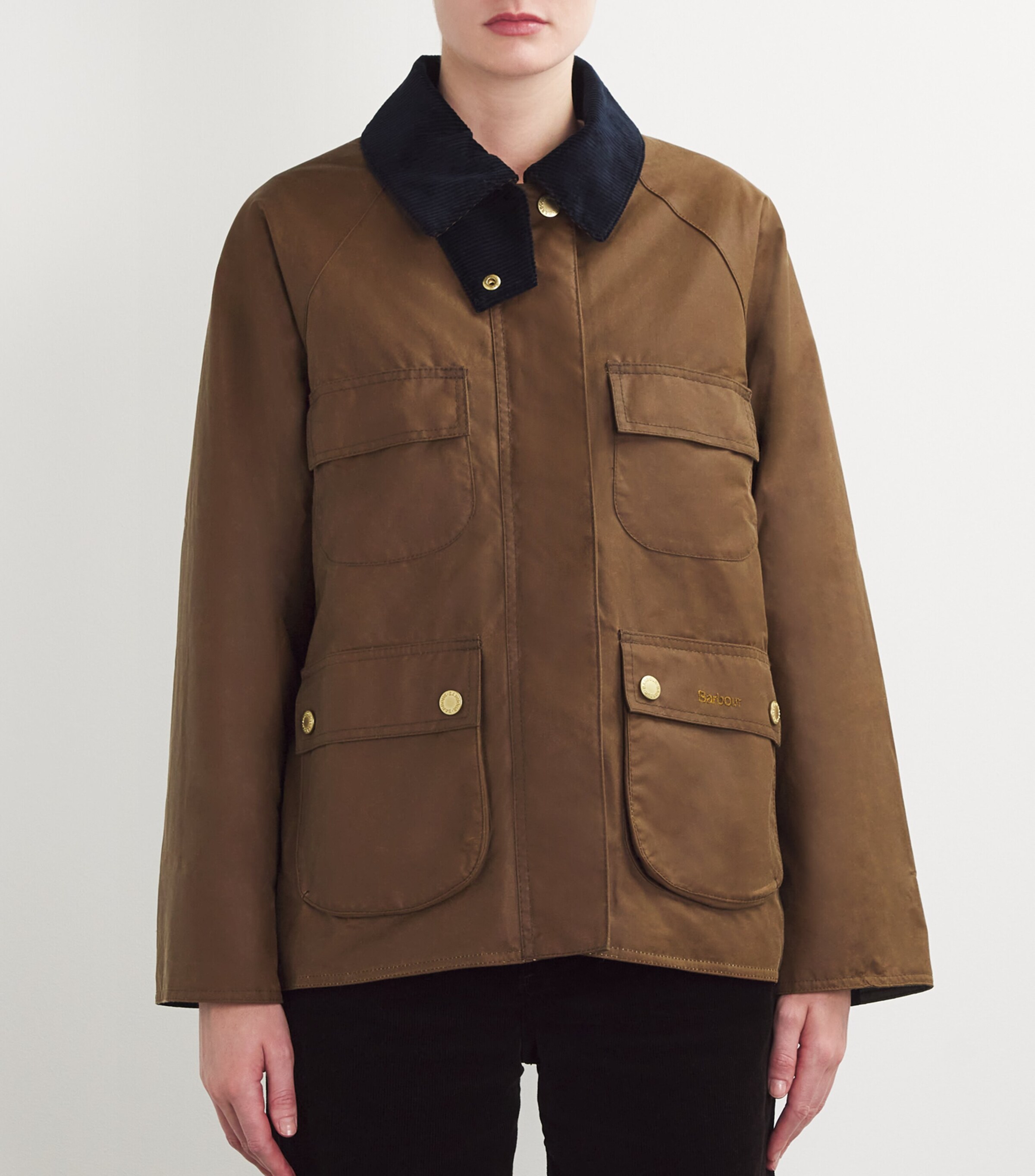 Barbour Brown Waxed Cotton Ruth Jacket | Harrods HK