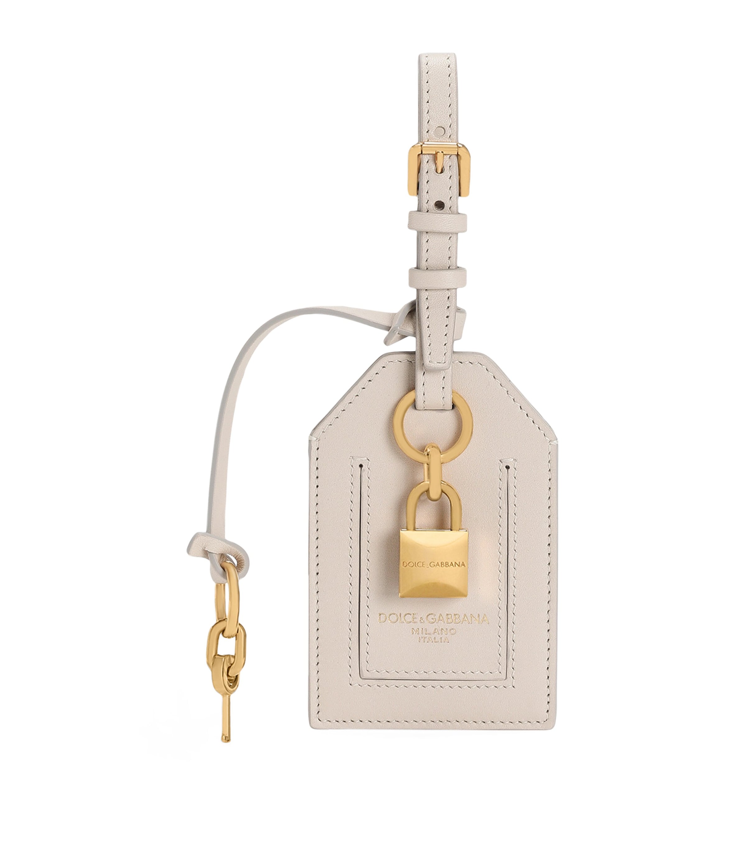 Dolce&Gabbana Leather Logo Keychain | Harrods UK