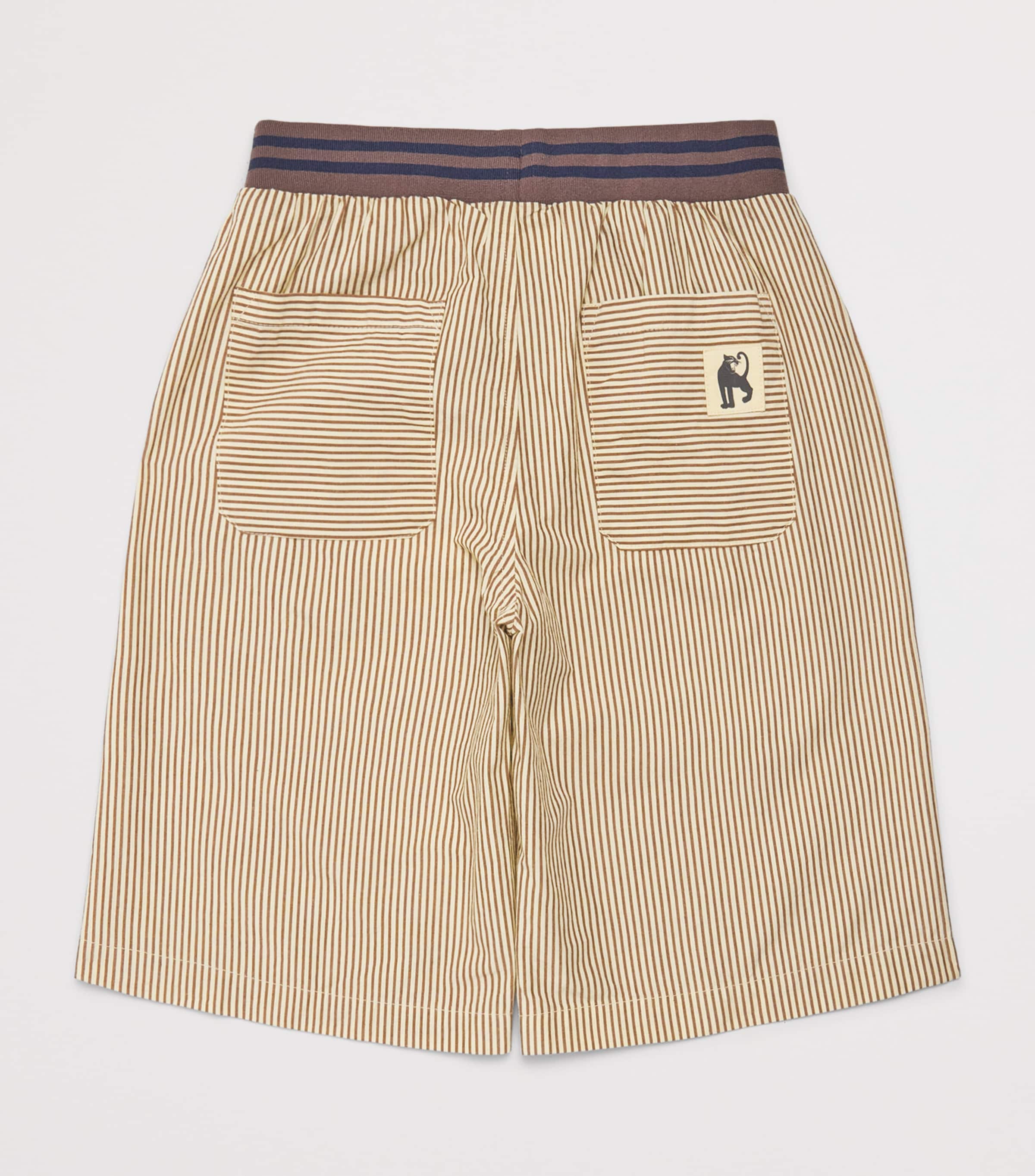Mini Rodini Brown Cotton Poplin Stripe Shorts (3-11 Years) | Harrods UK