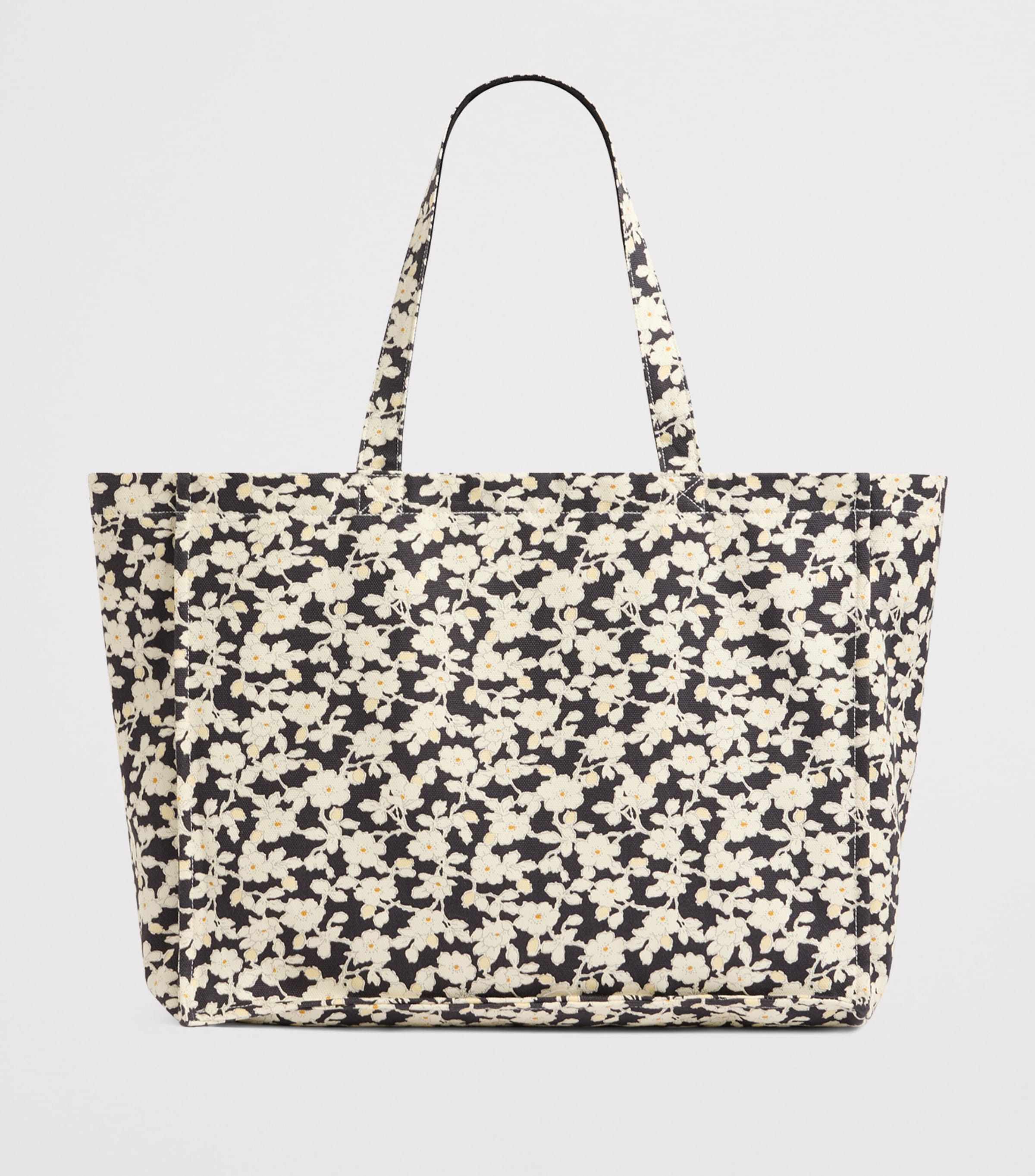 Bonpoint Black Cotton Floral Print Tote Bag | Harrods CA