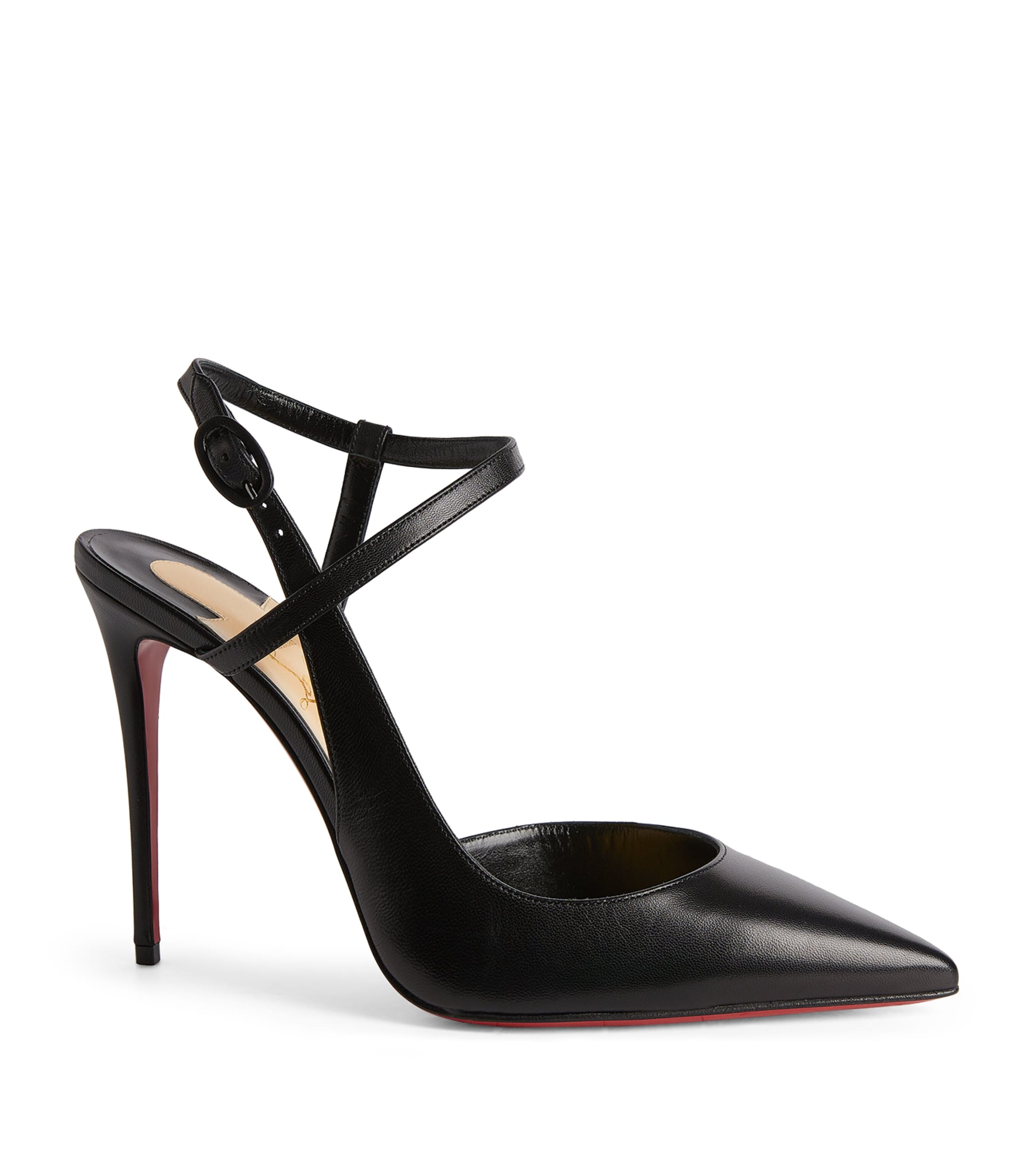Christian Louboutin Black Jenlove Leather Pumps 100 | Harrods IN