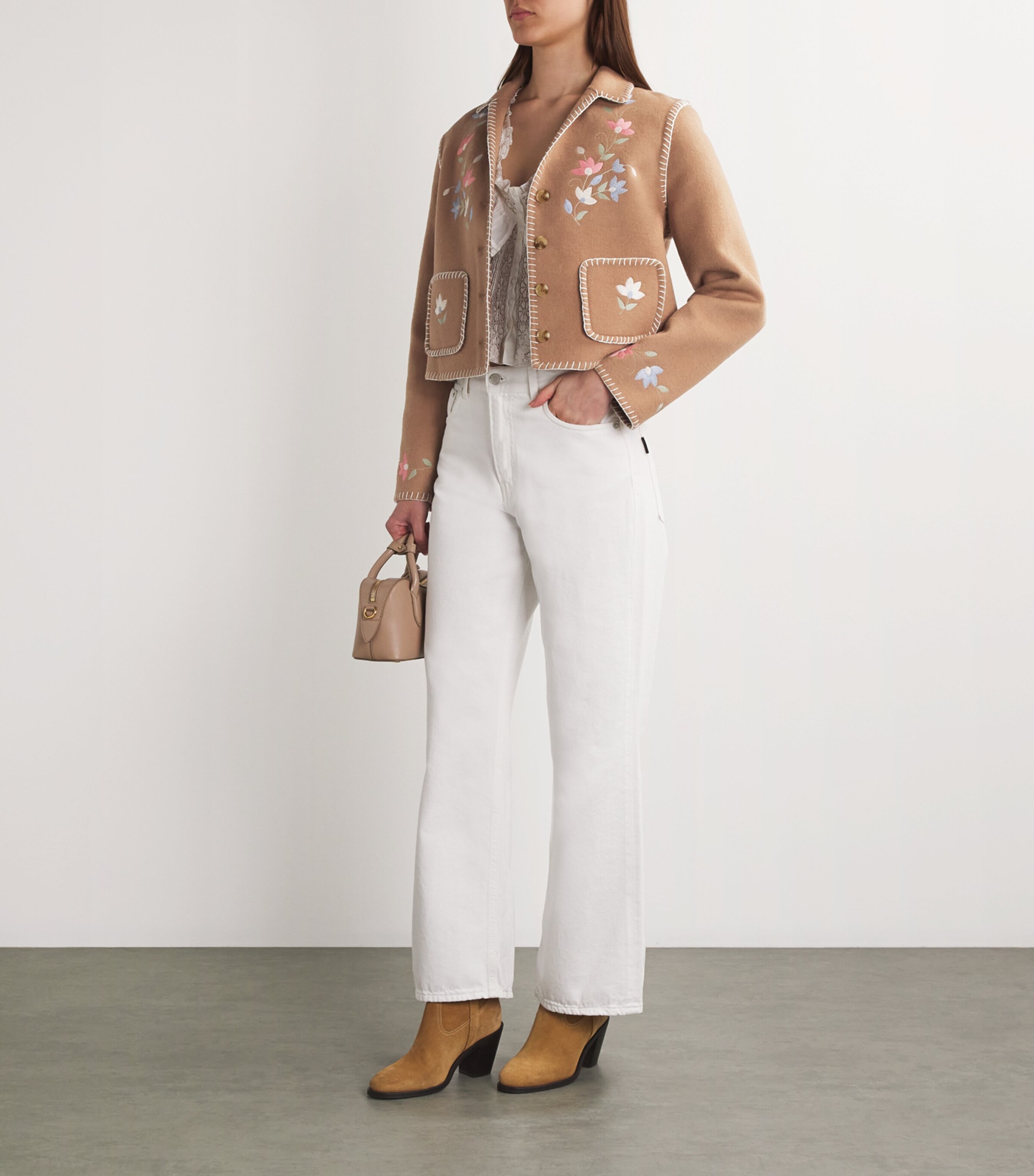 Rixo Wool-Blend Sunday Embroidered Jacket | Harrods US