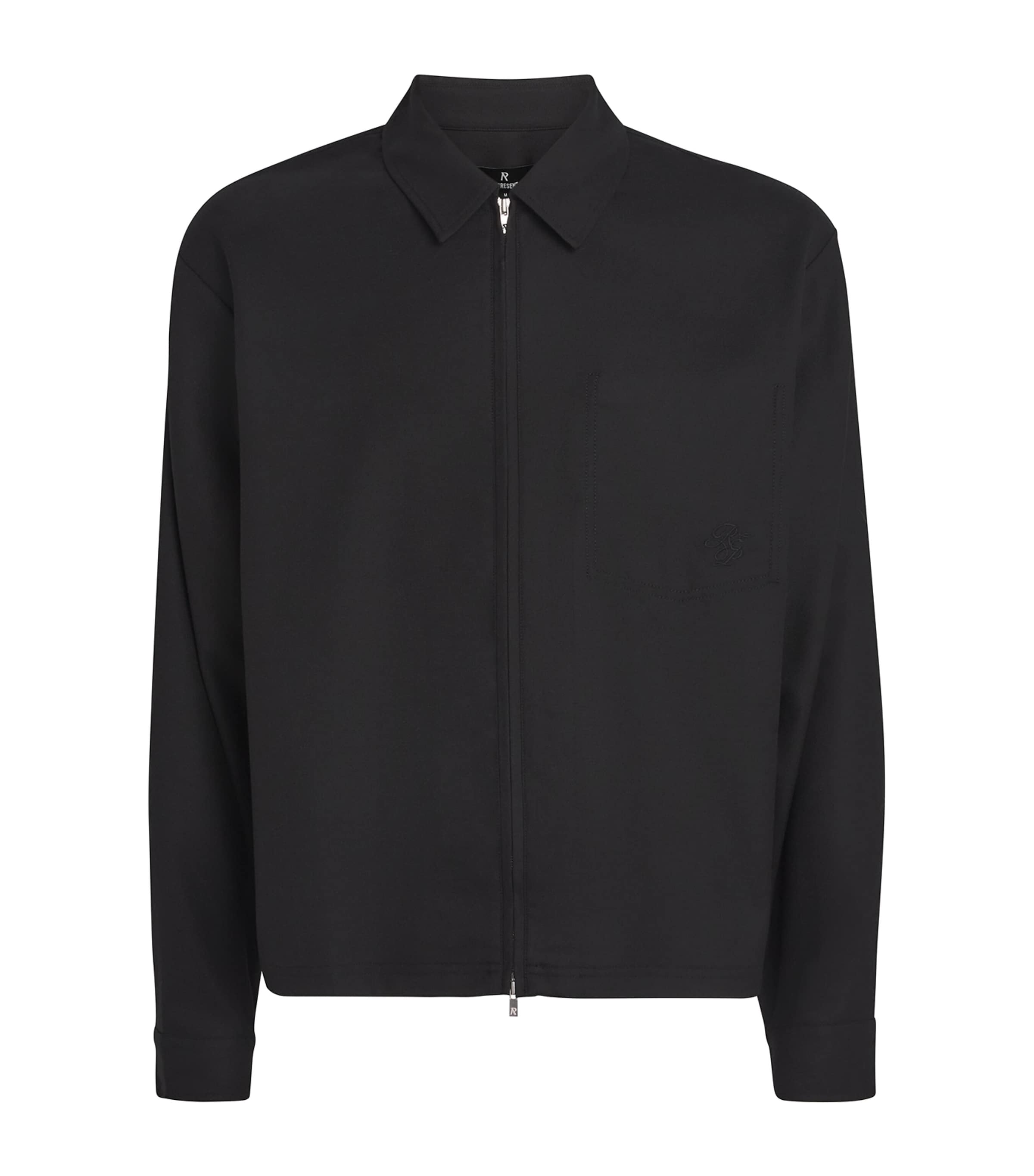 Represent Black Zip-Up Overshirt | Harrods UK