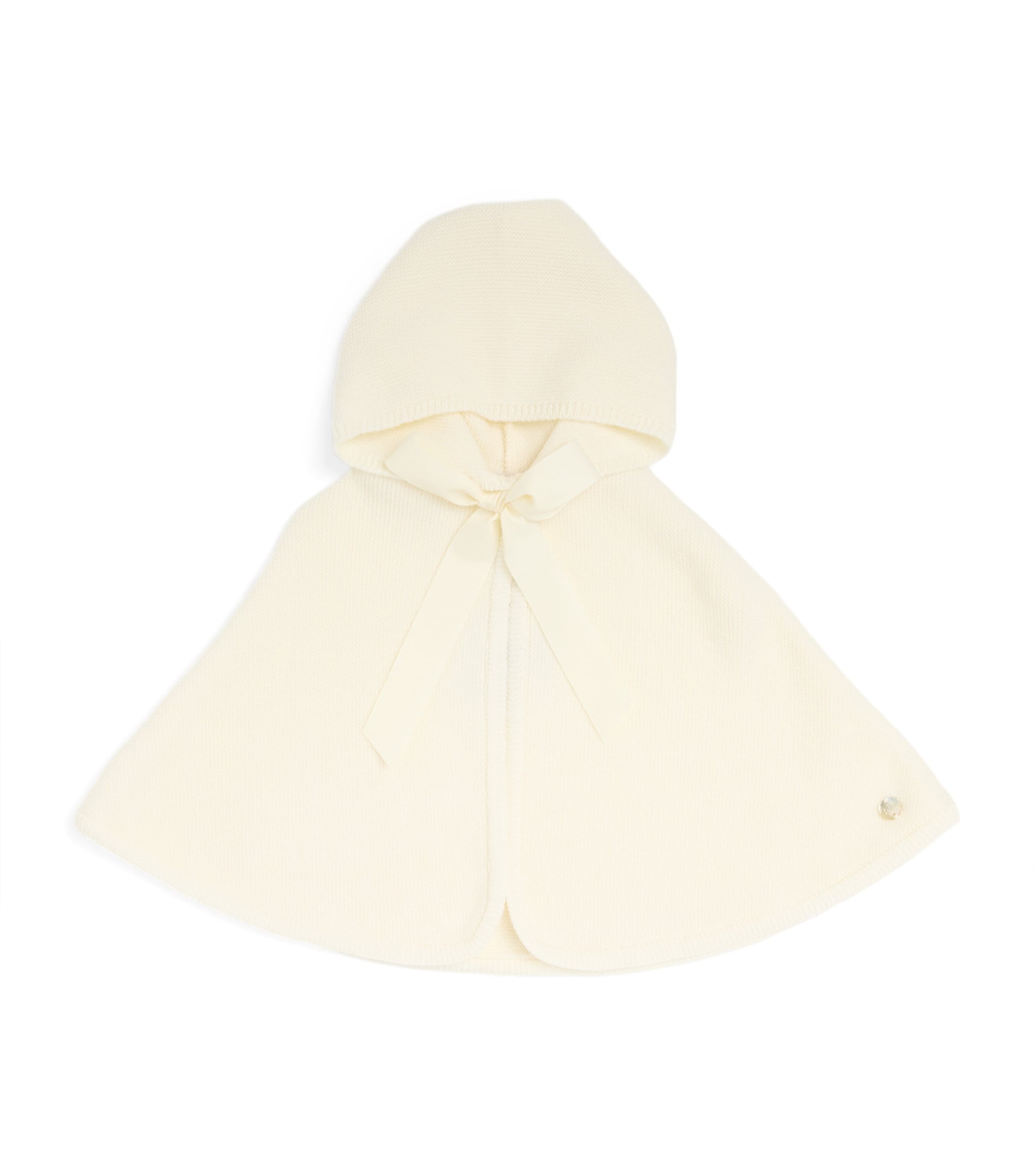 Paz Rodriguez Ivory Merino Wool Knitted Poncho (12 Months) | Harrods UK