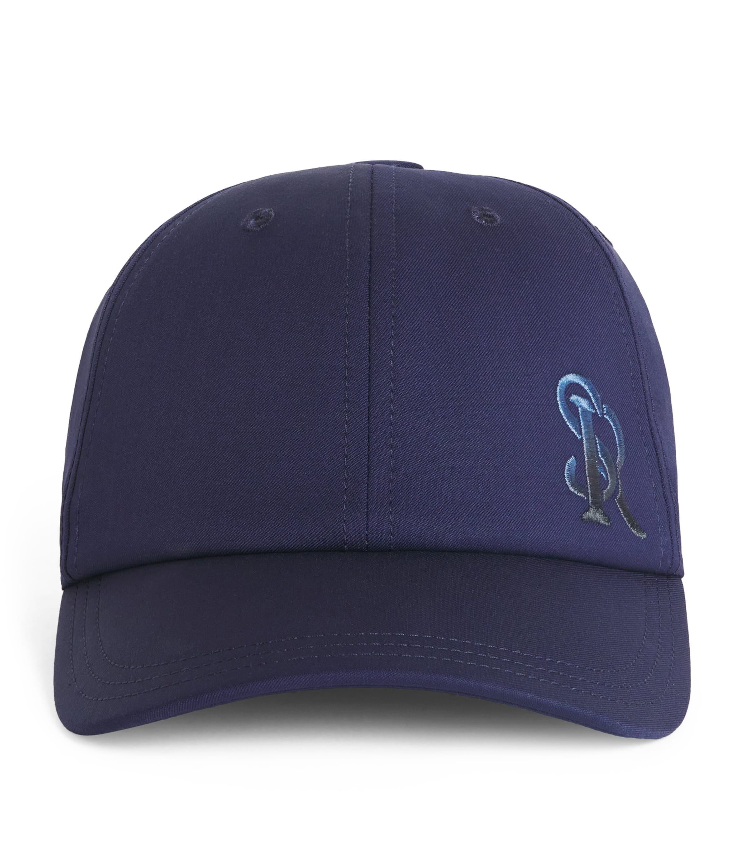 Stefano Ricci Kids Blue Logo Embroidery Baseball Cap | Harrods PR
