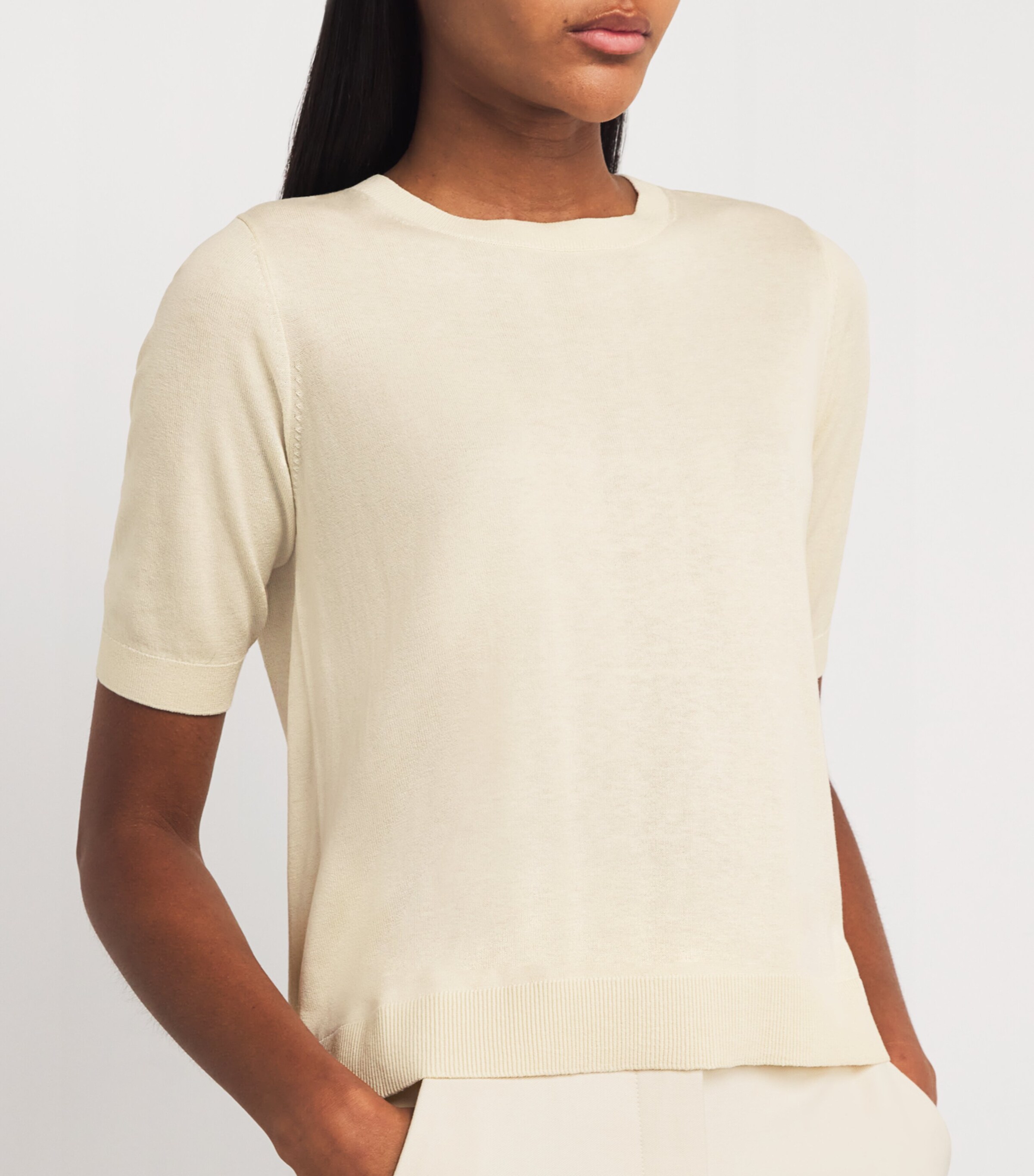 MM Max Mara Silk-Cotton Musette Sweater | Harrods UK