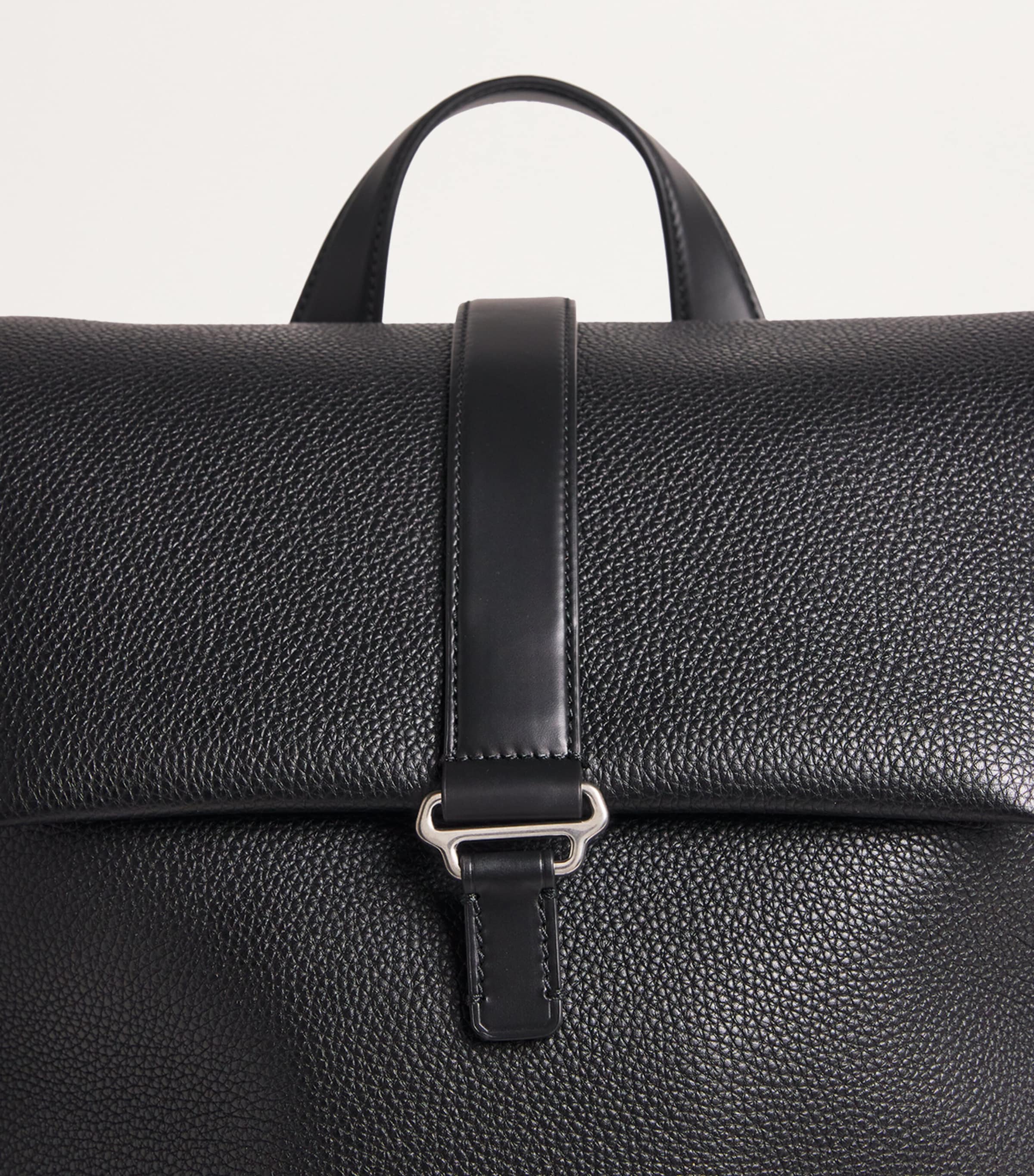 Dunhill Black Leather Harness Backpack | Harrods UK