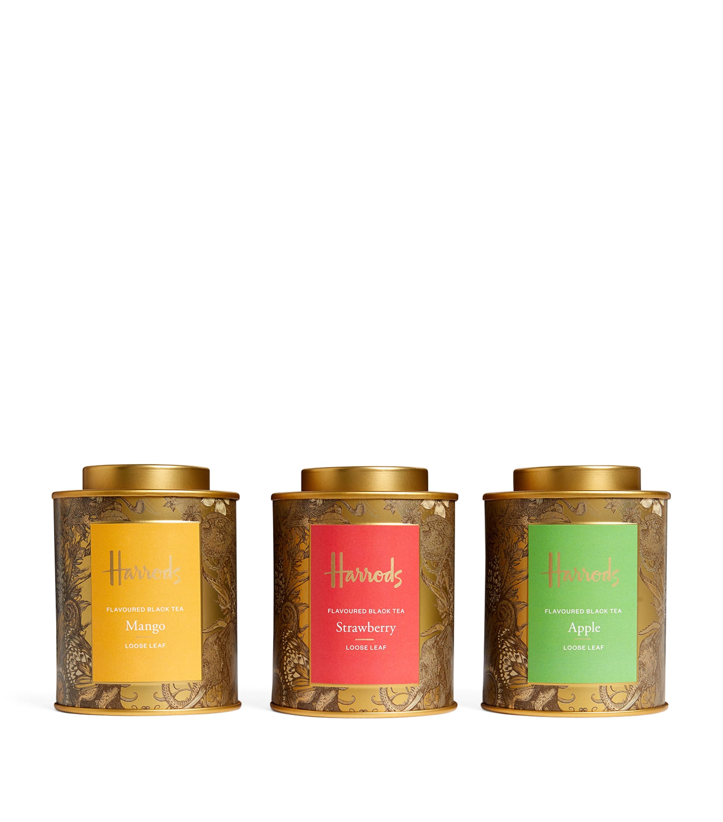 Harrods Flavoured Loose Leaf Tea Selection (3 x 50g) | Harrods UK