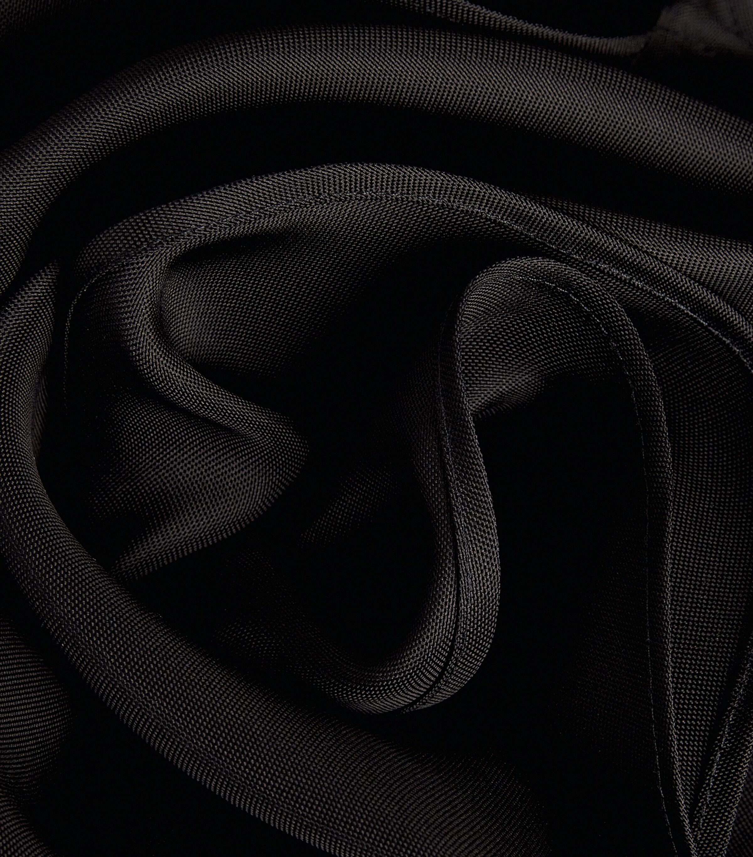 Carolina Herrera Black Silk Asymmetric Rosette Top | Harrods US