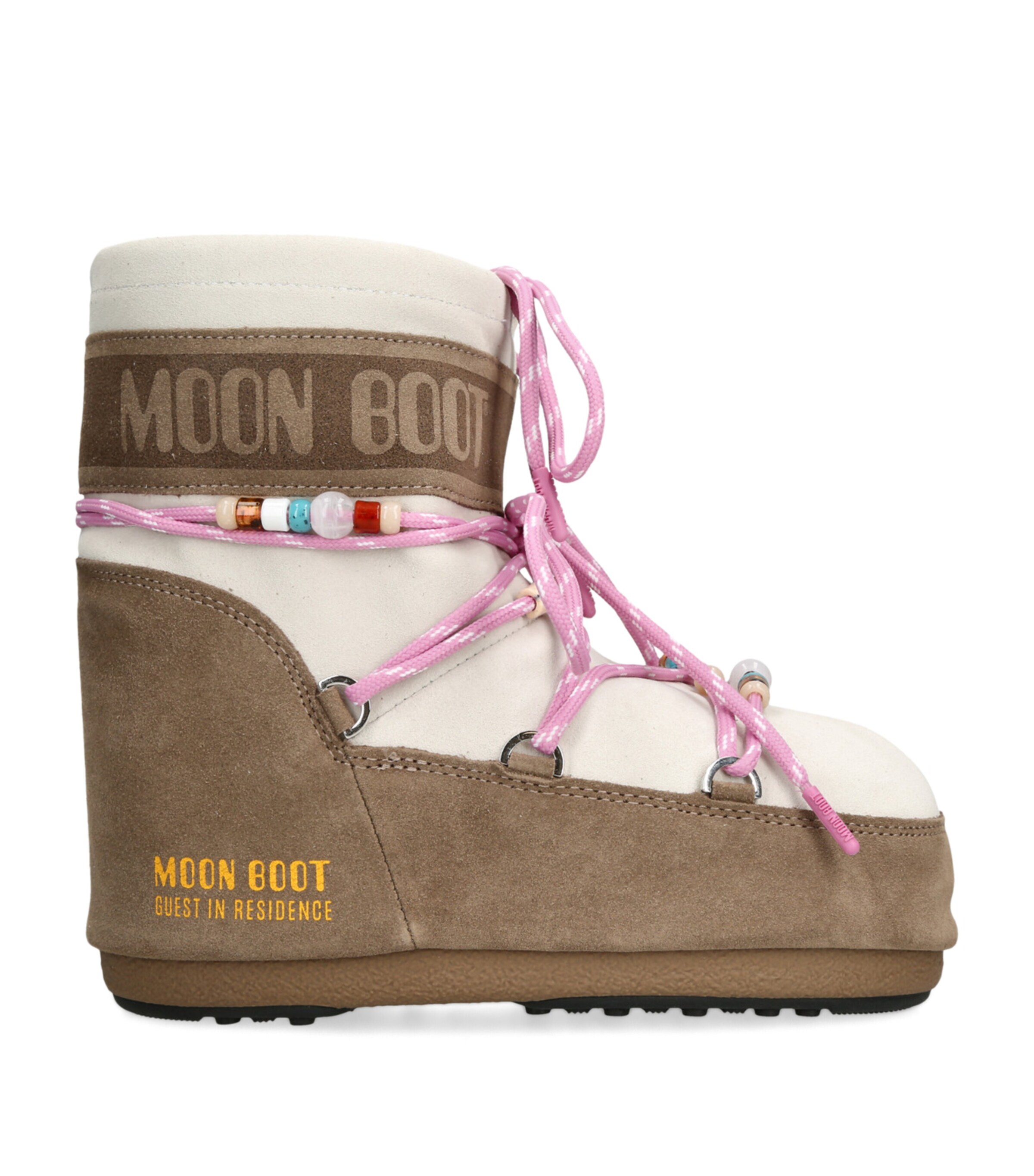 Moon Boot Beige x Guest in Residence Icon Low Suede Boots | Harrods UK