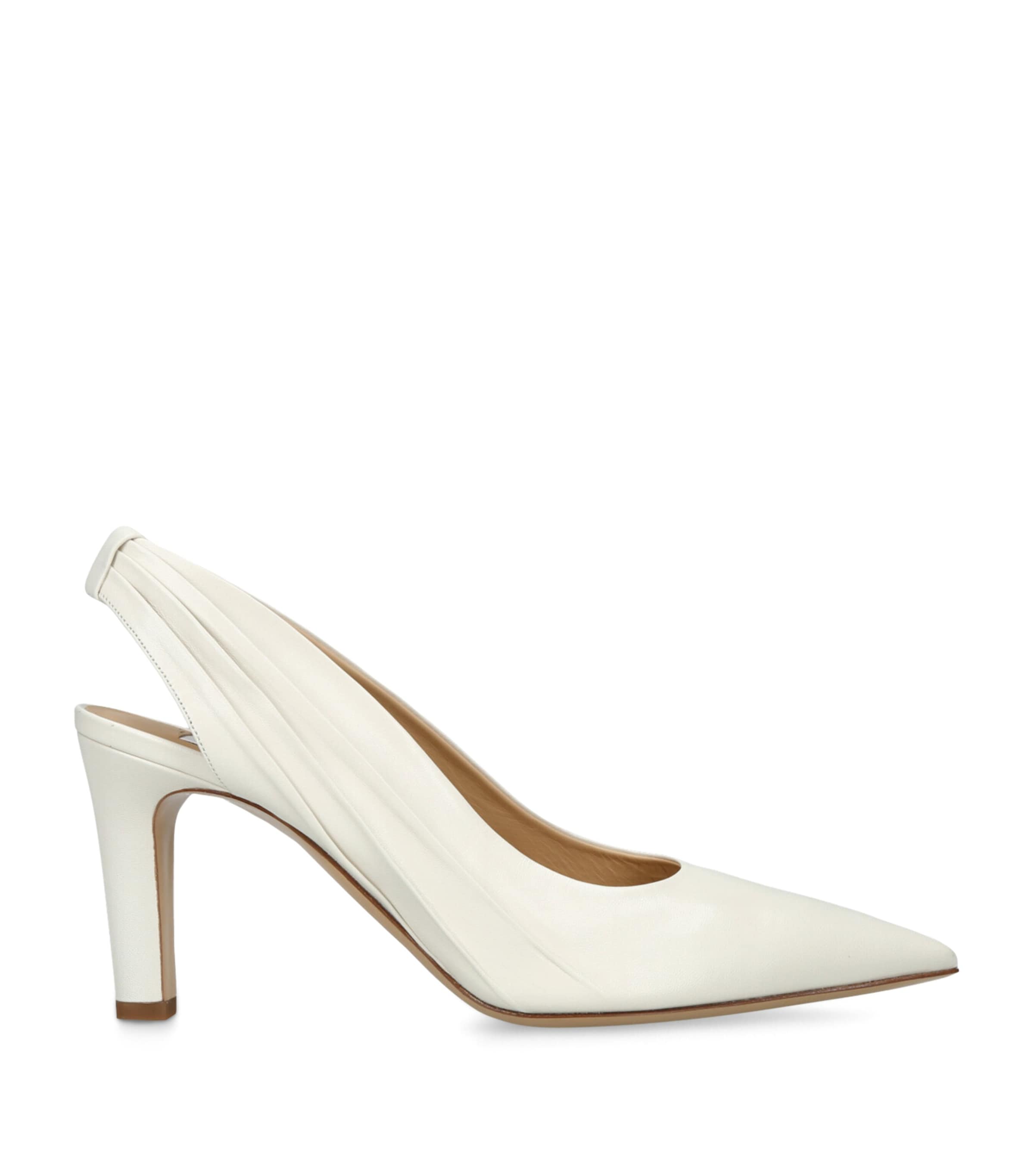 Gabriela Hearst Ivory Leather Amari Slingback Pumps 75 | Harrods UK