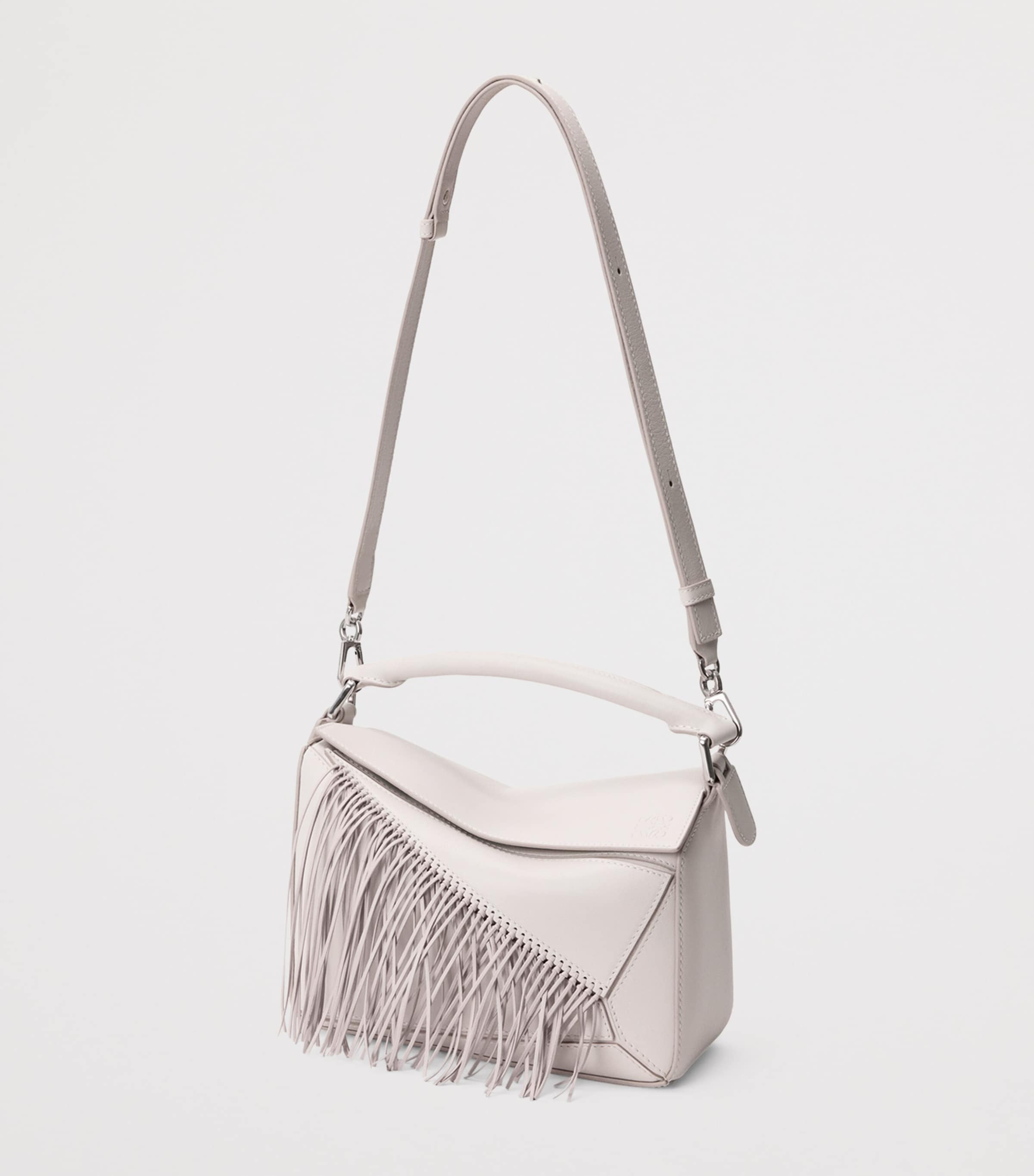 LOEWE White Small Fringed Puzzle Bag | Harrods NL