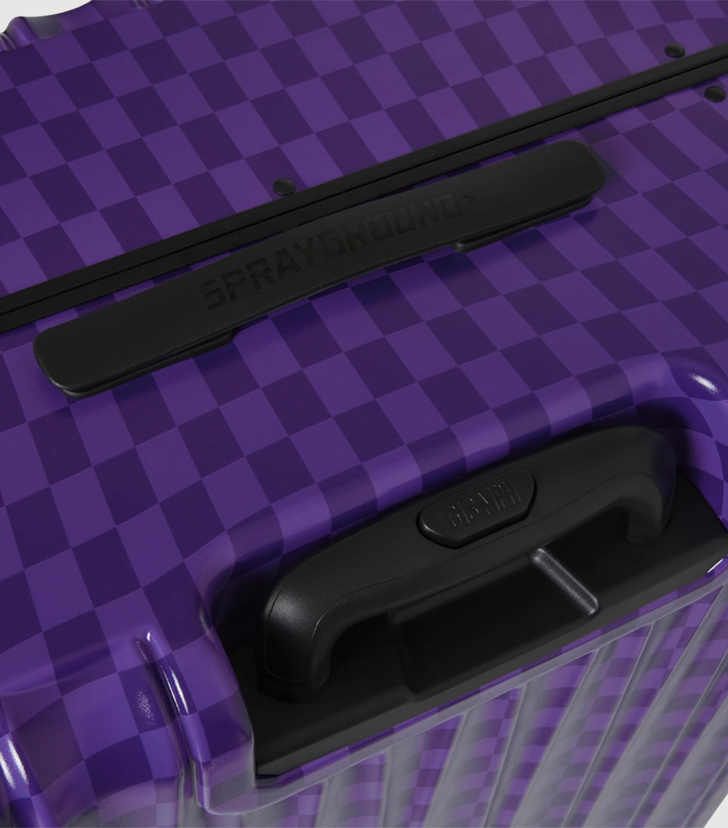 Sprayground Purple Magic Sharks in Paris Check-In Suitcase (73cm ...