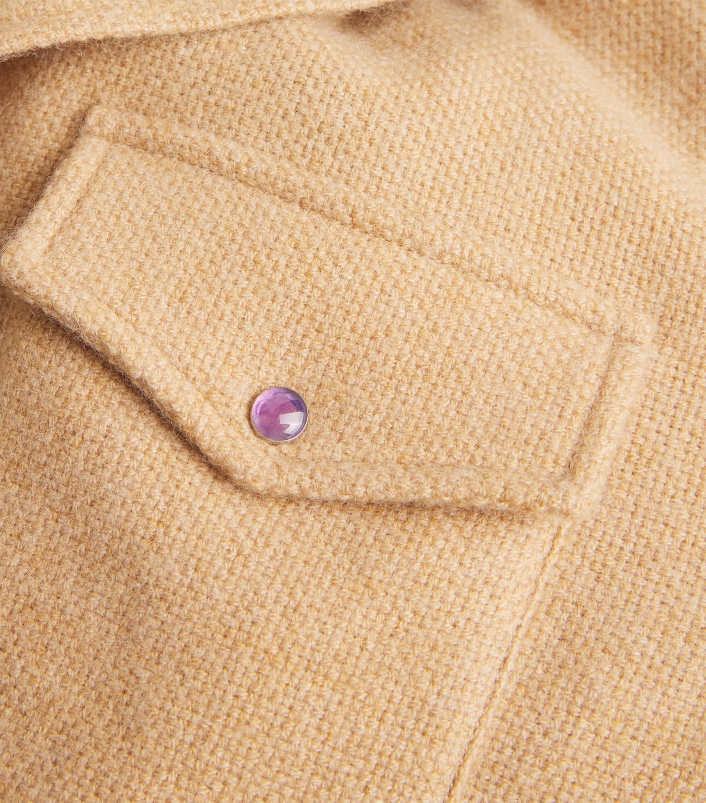 GOD'S TRUE CASHMERE Cashmere and Amethyst Bronze Shirt | Harrods US