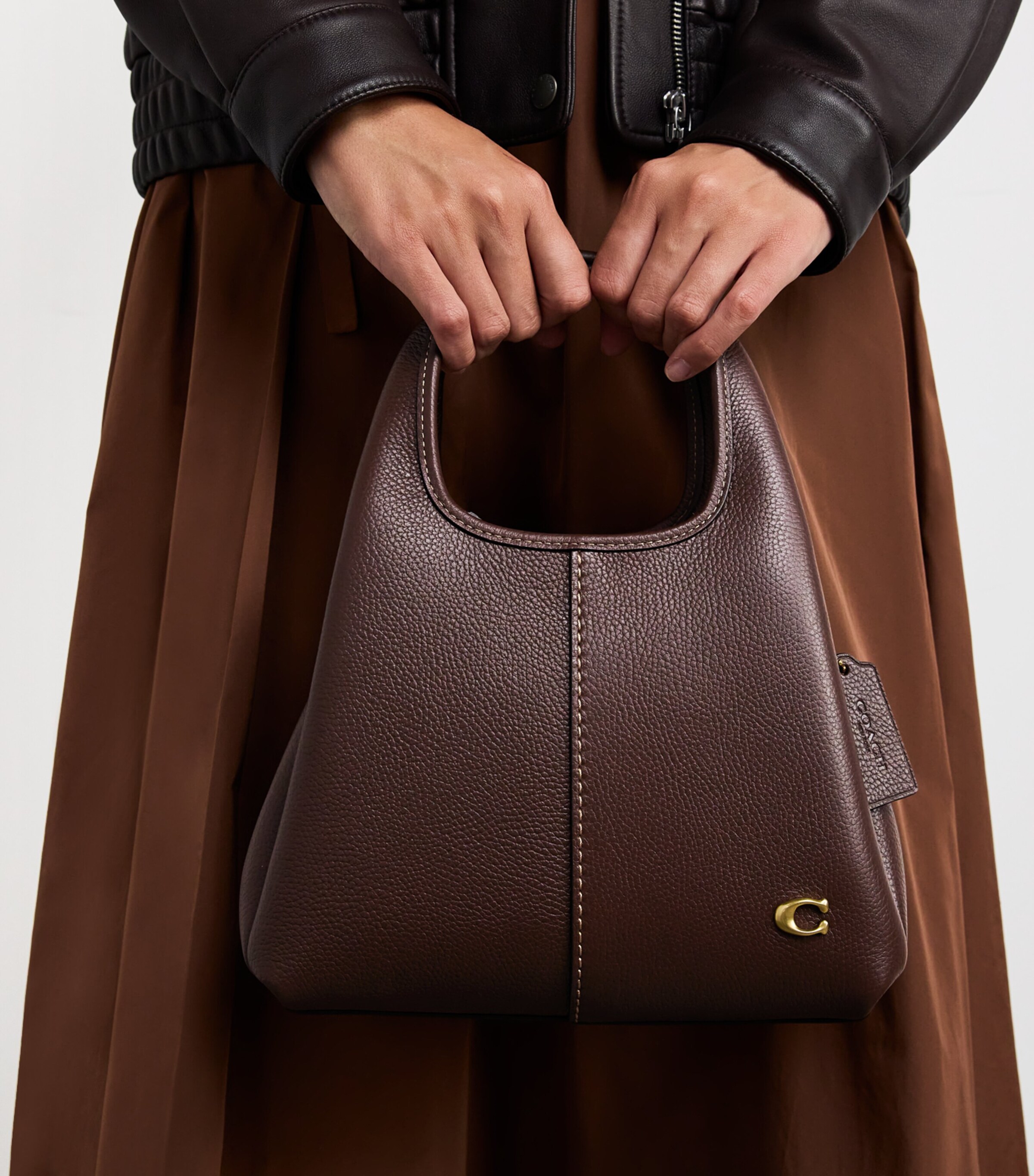 Coach Brown Leather Lana Shoulder Bag | Harrods UK