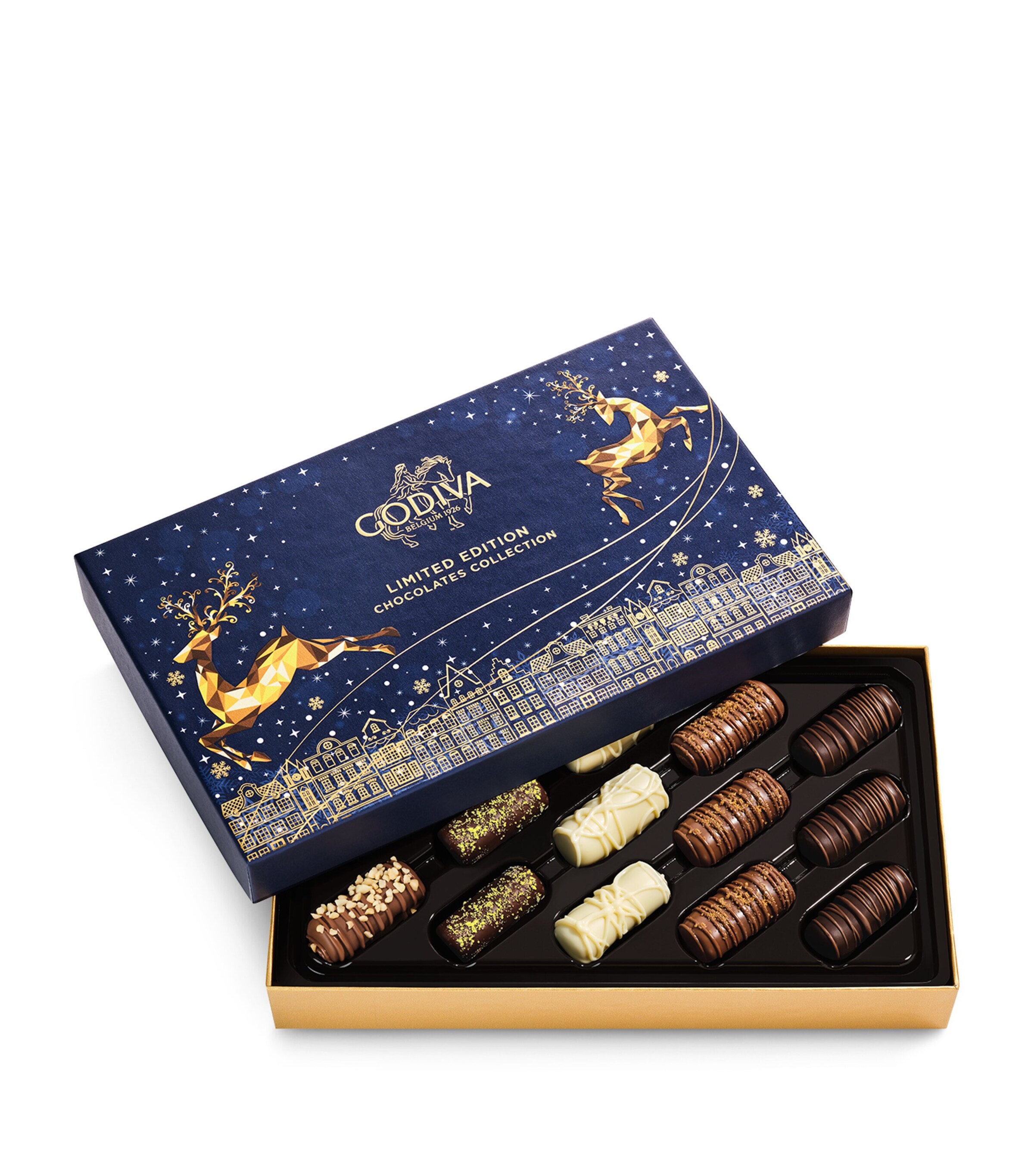 Godiva 15-Piece Cuvée Speciale Holiday Chocolate Box (105g) | Harrods UK