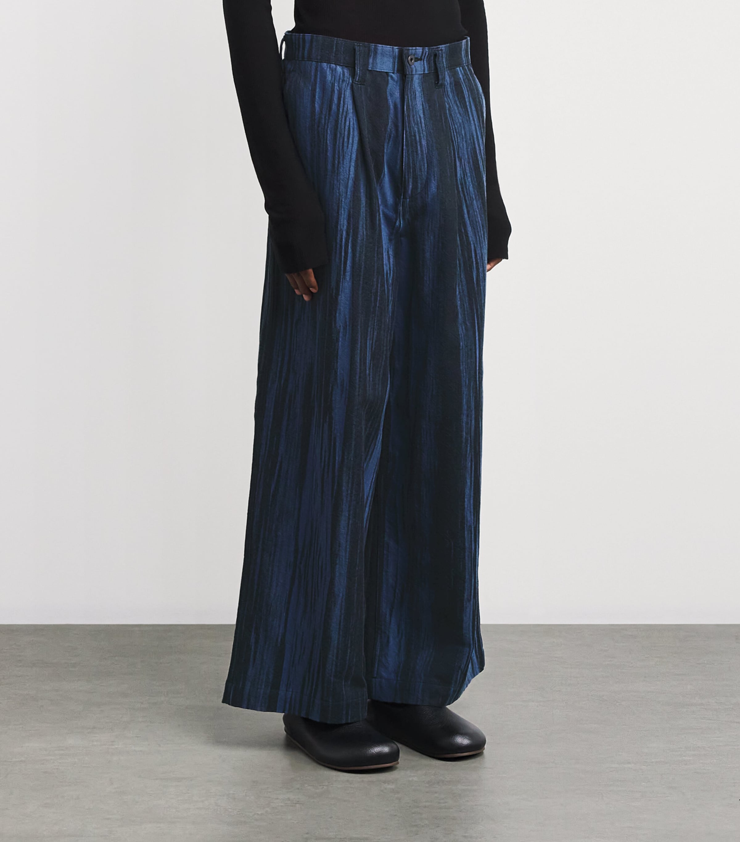 IM MEN Blue Jacquard Straight Jeans | Harrods HK