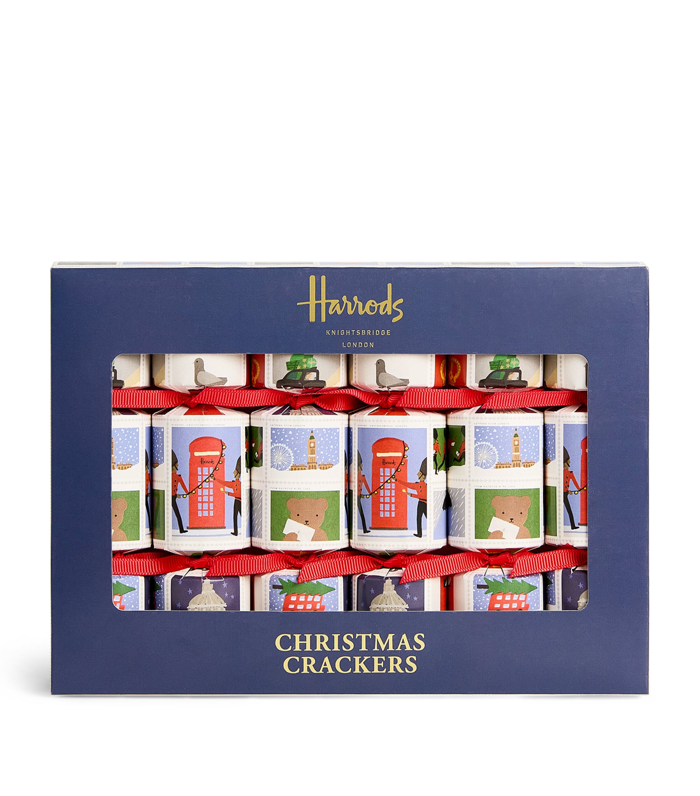 Harrods London Christmas Crackers (Set of 6) | Harrods UK