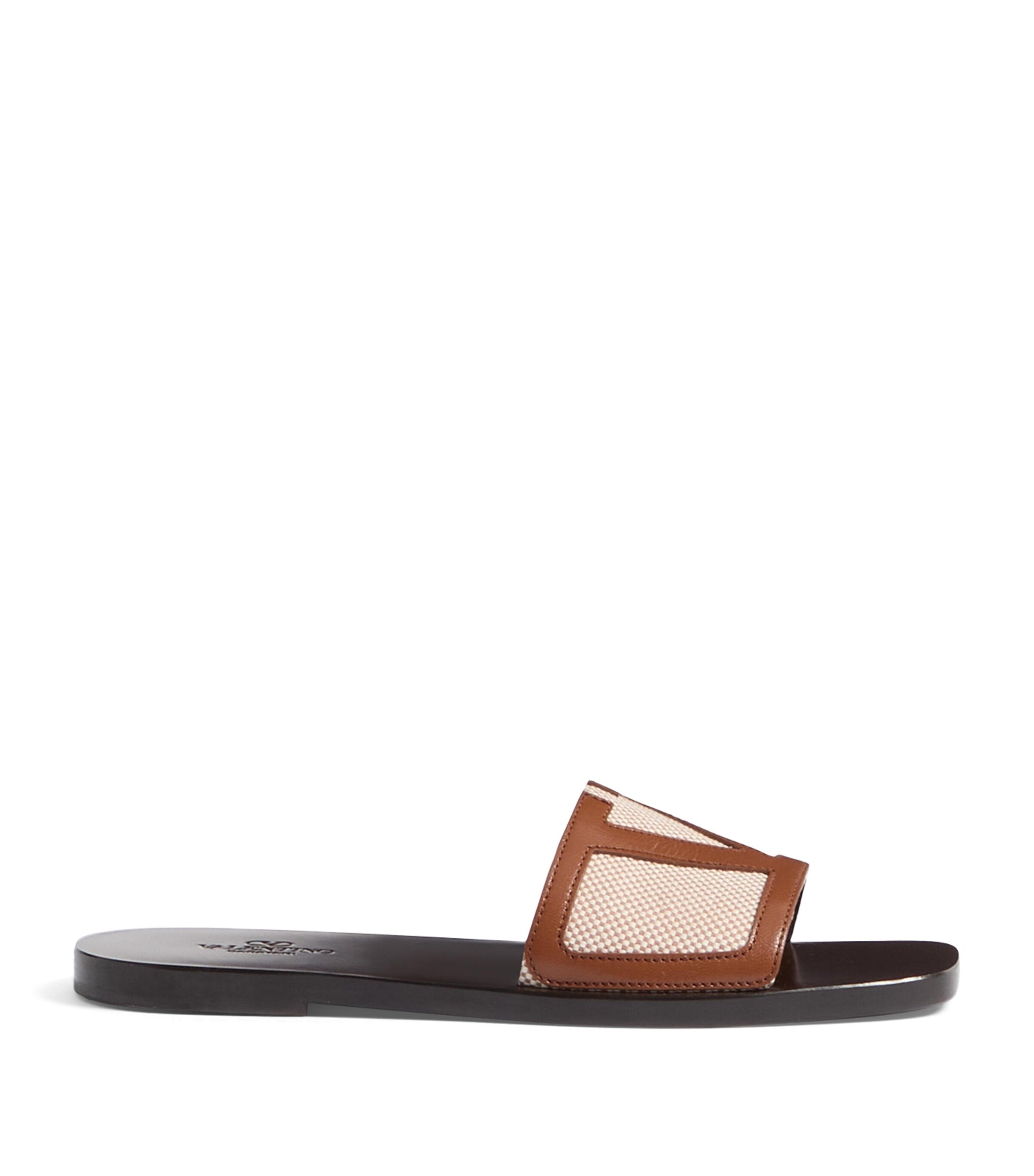 Valentino Garavani Leather Viva Superstar Slides | Harrods US