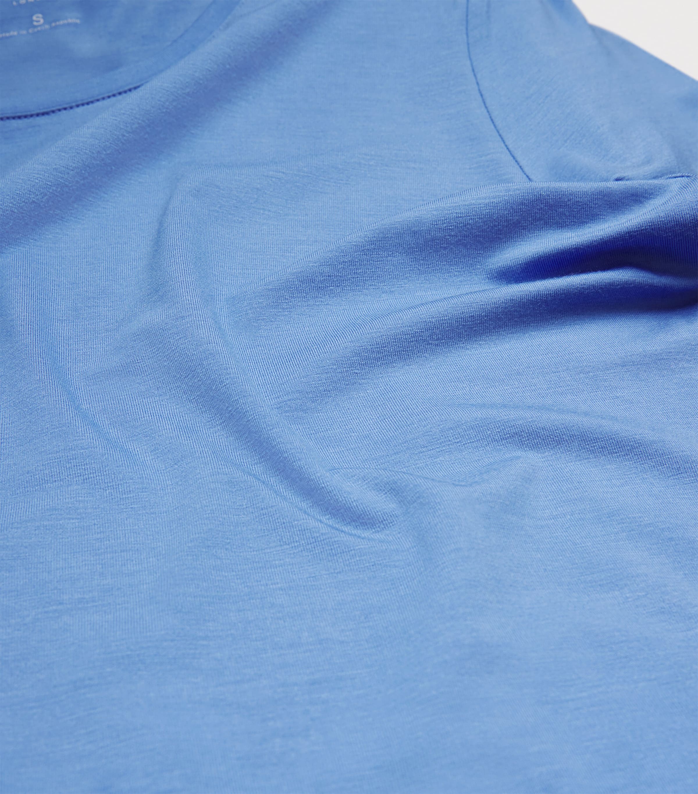 Derek Rose Blue Micro T-Shirt | Harrods UK