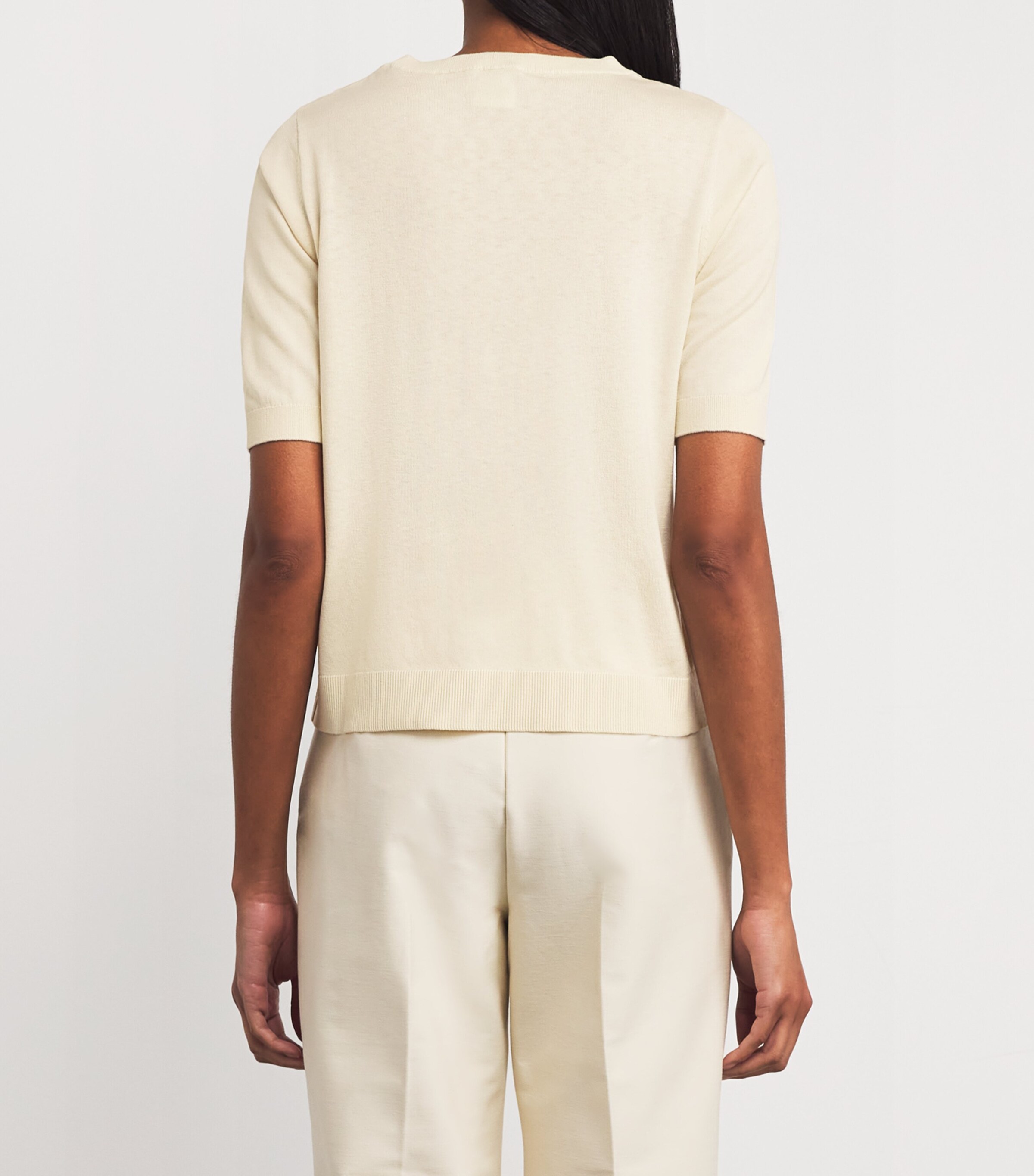 MM Max Mara Silk-Cotton Musette Sweater | Harrods US
