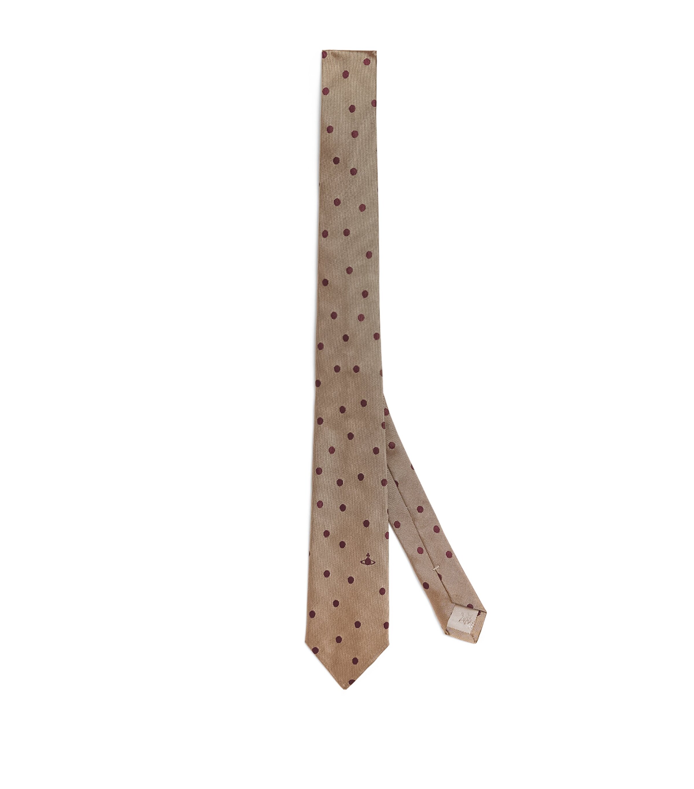 Vivienne Westwood Beige Silk Orb Tie | Harrods UK