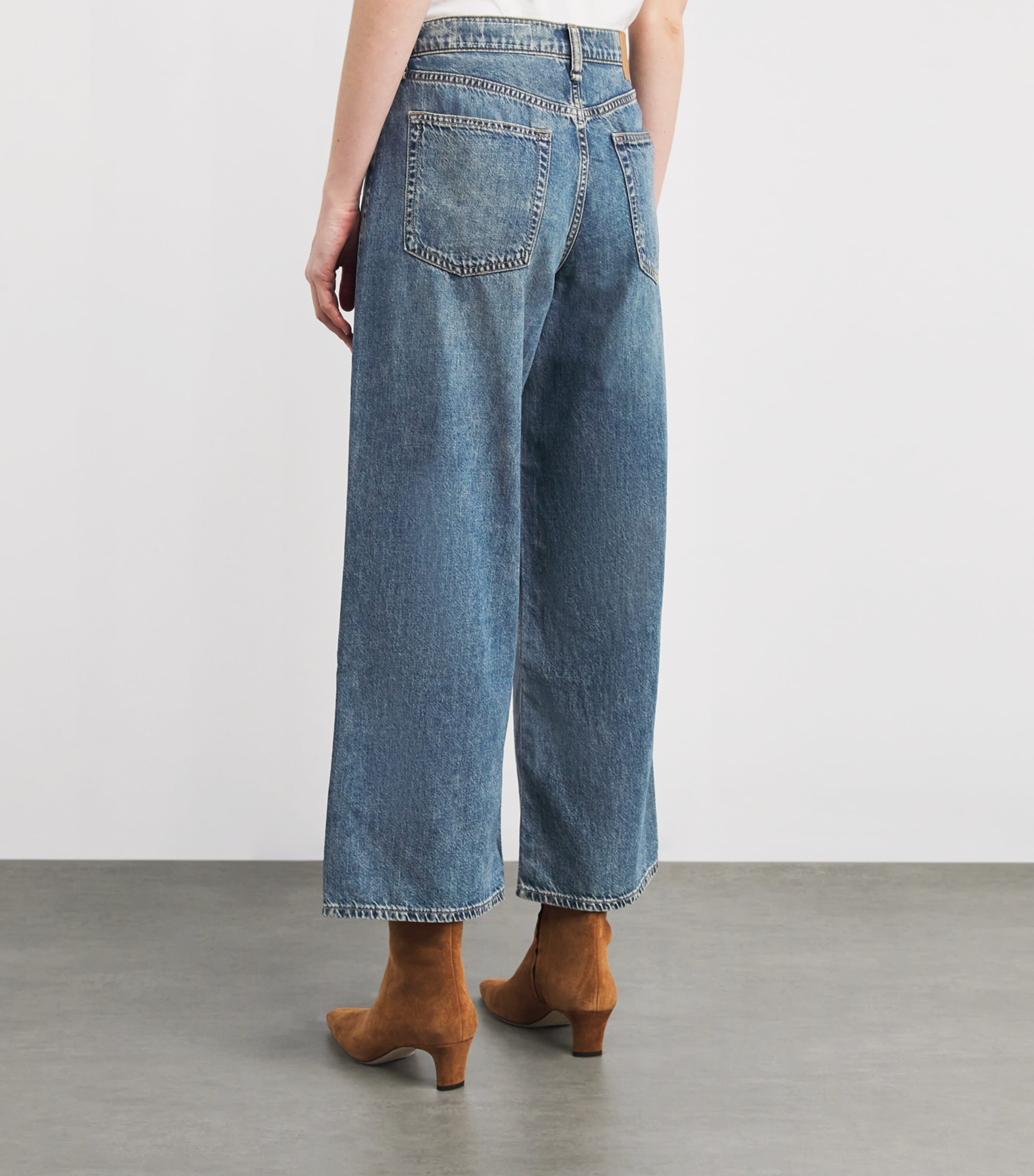 Rag & Bone Blue Andi High-Rise Wide-Leg Jeans | Harrods DE