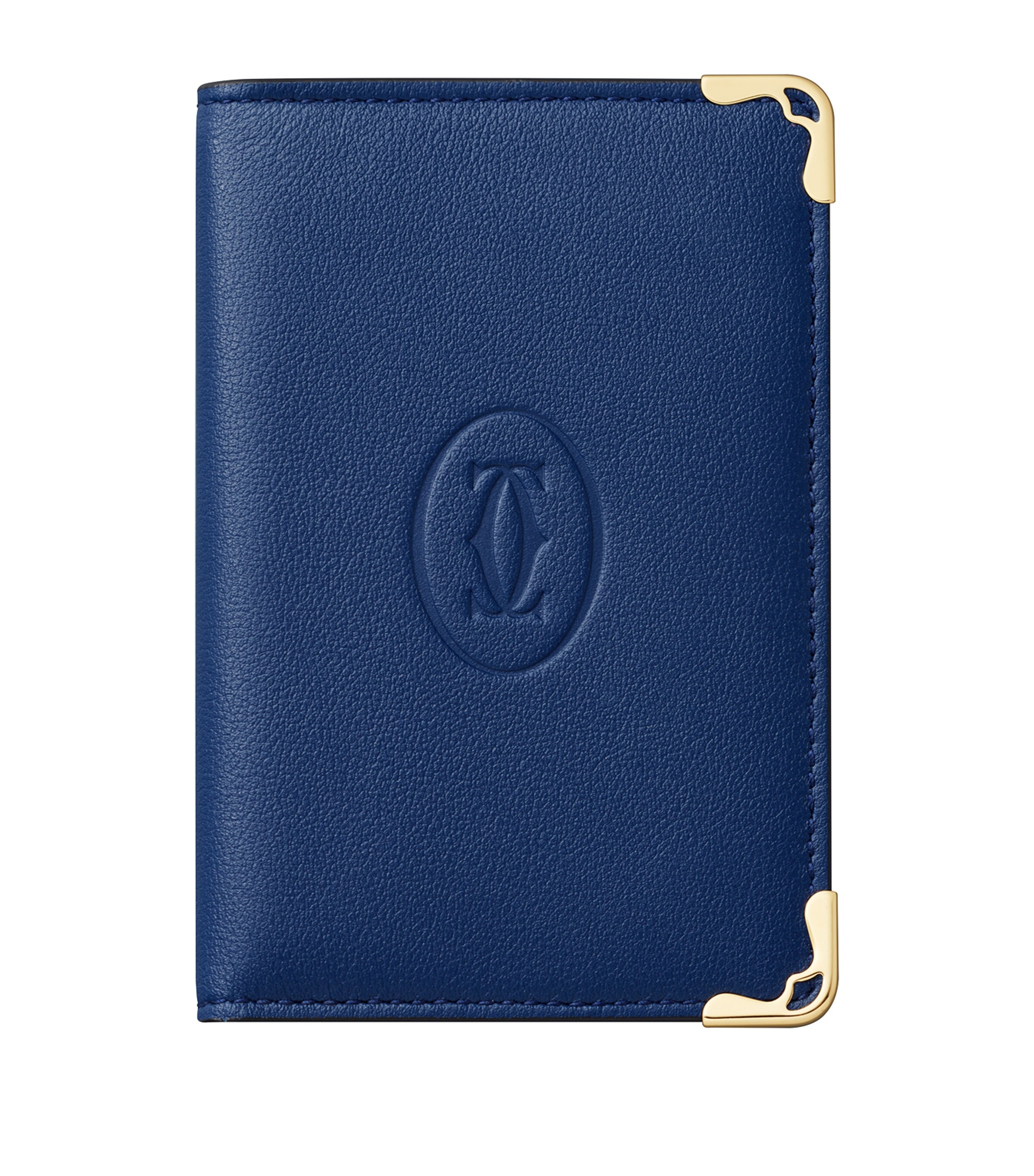 Cartier Blue Leather Must de Cartier Card Holder | Harrods UK