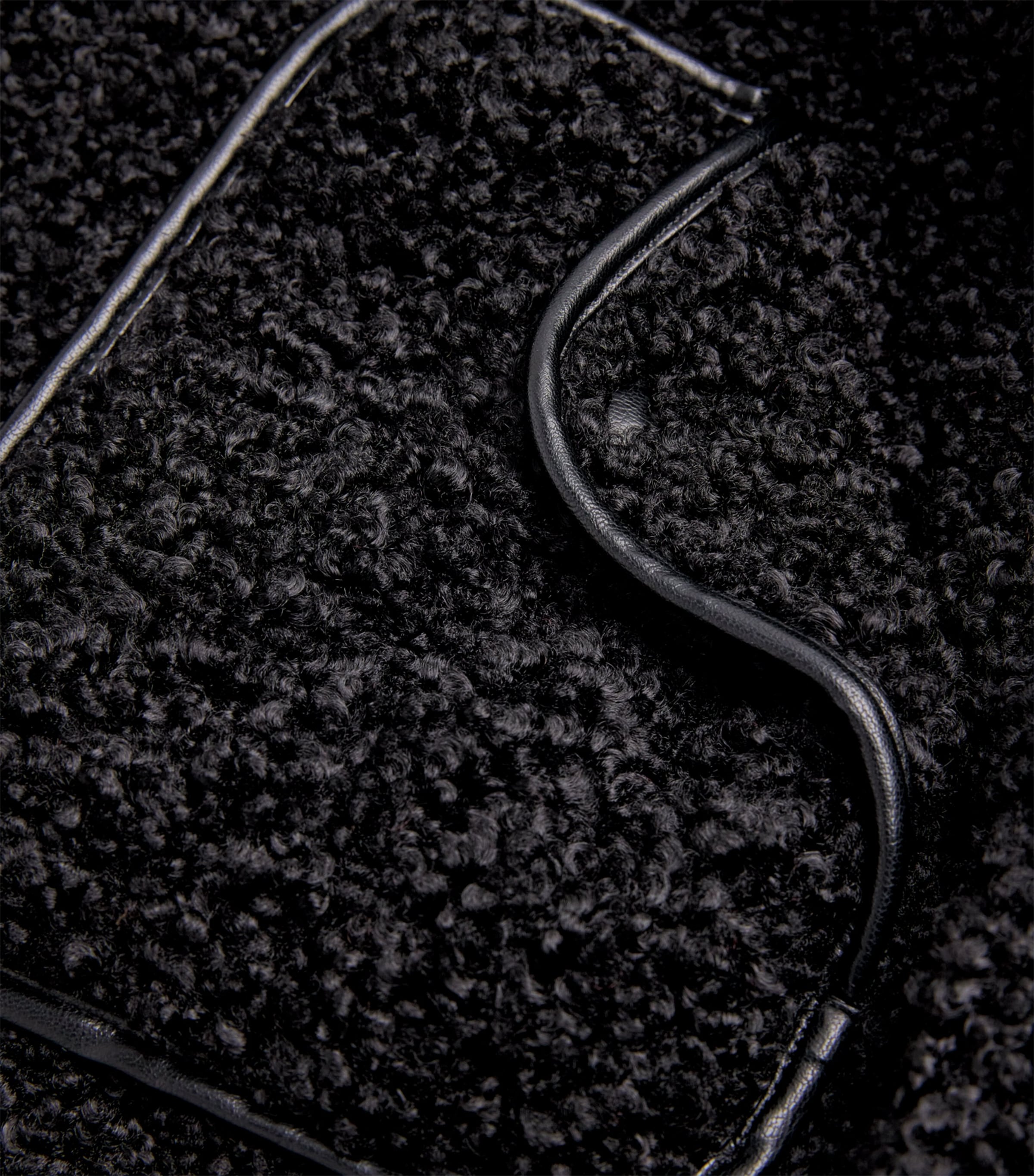 Simkhai Black Fleece Belted Kimia Jacket | Harrods US