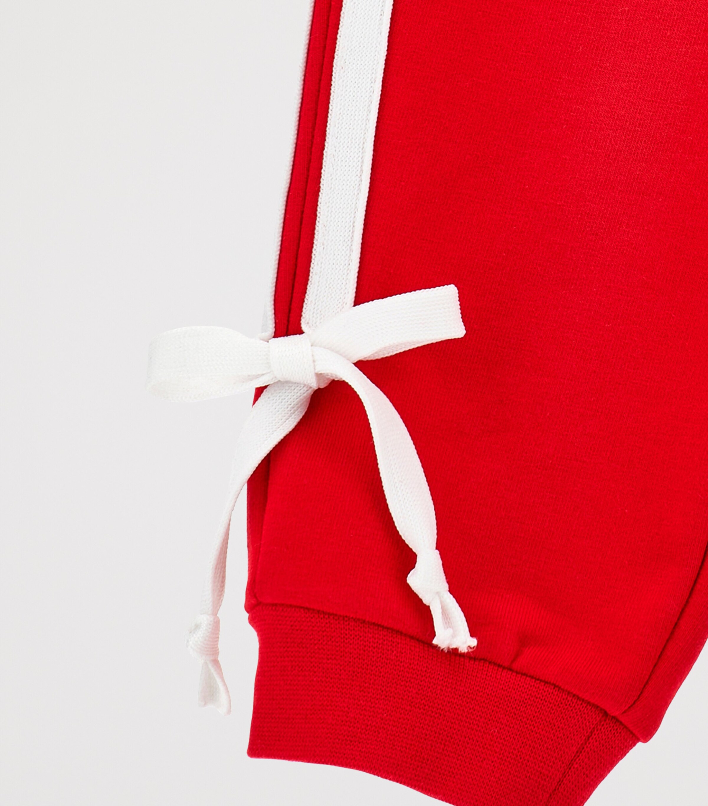 Monnalisa Red Stretch-Cotton Bow-Detail Sweatpants (4-10 Years ...