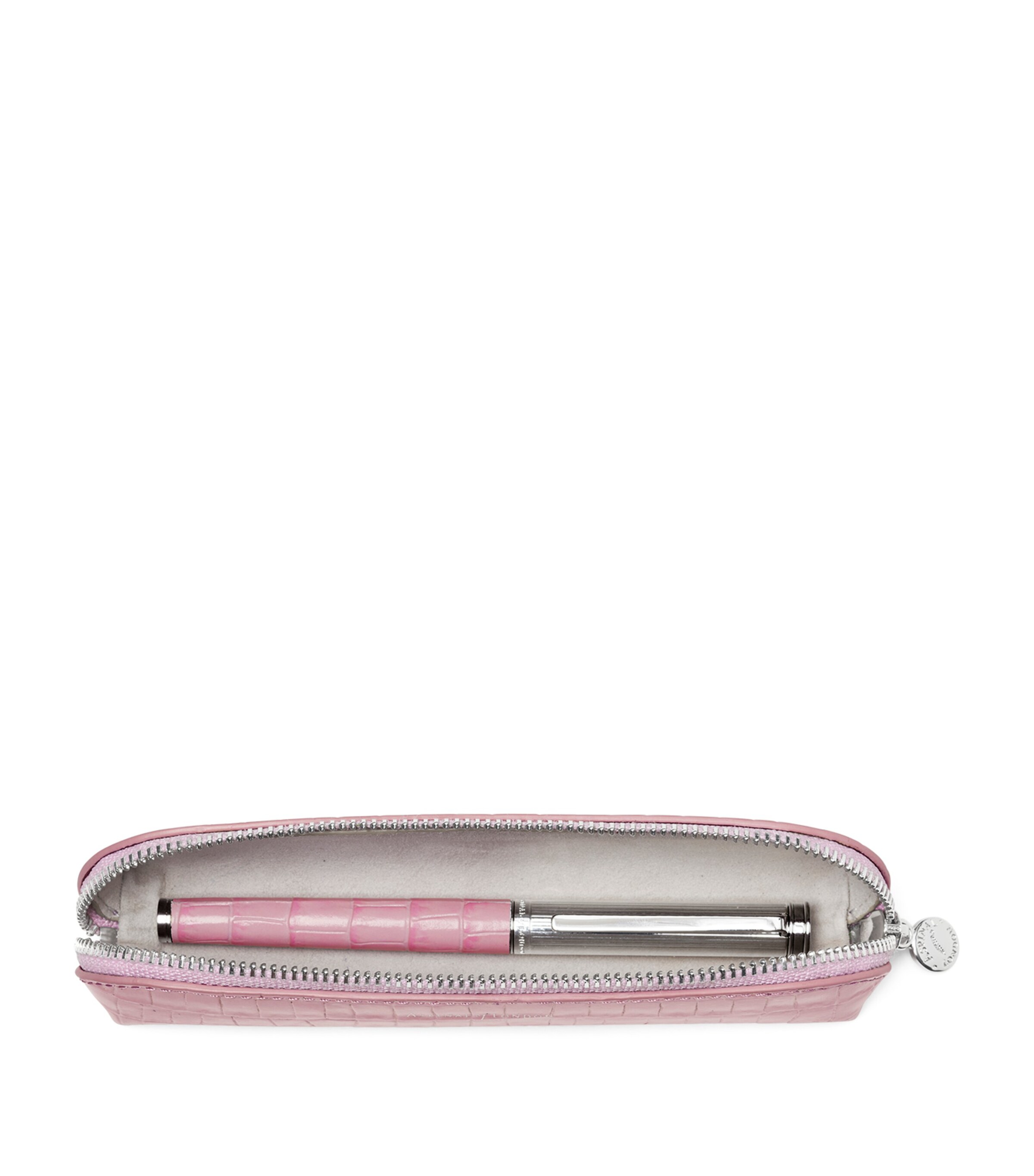 Aspinal Of London Croc-Embossed Leather Slim Pen Case | Harrods US
