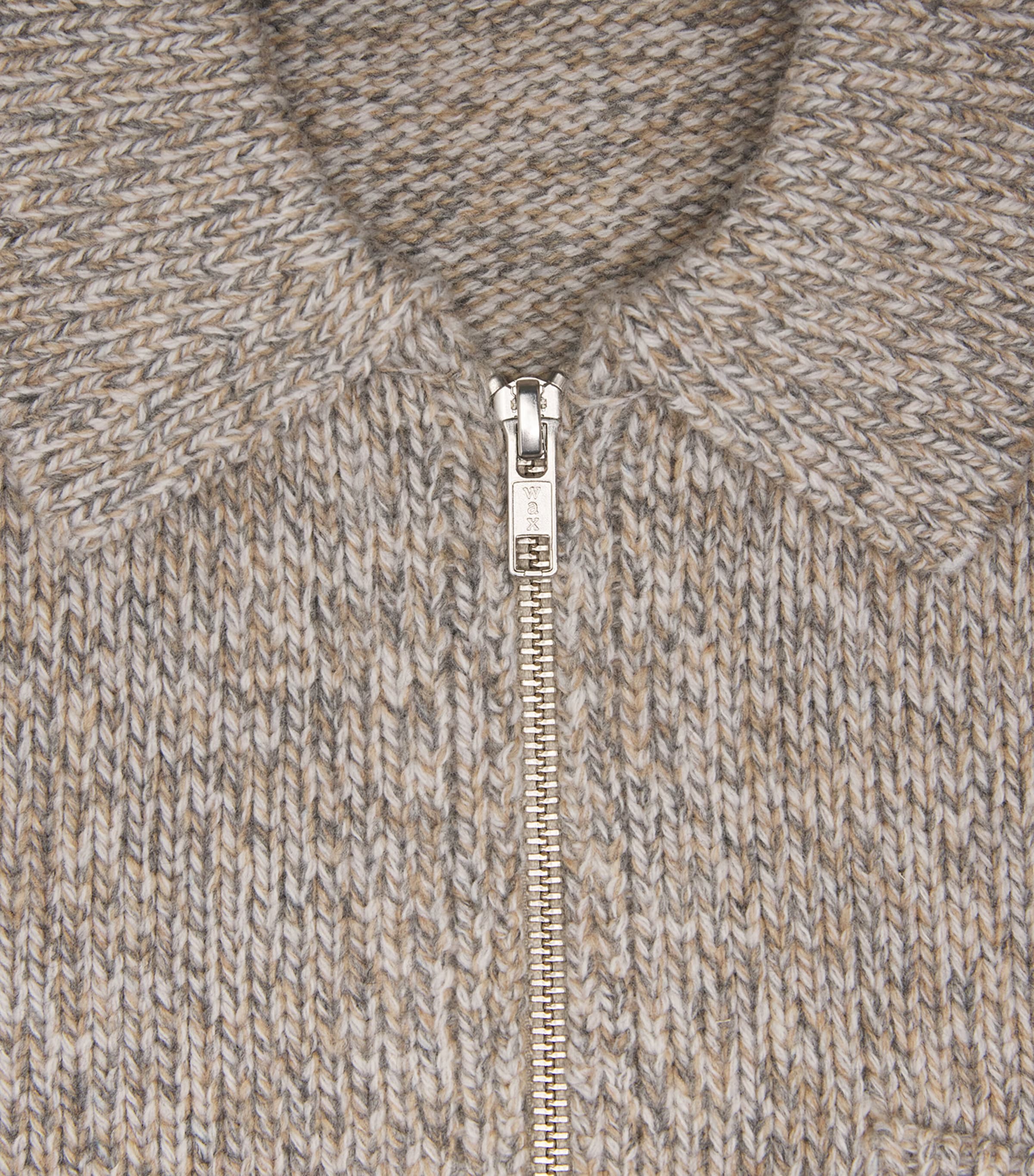 Wax London Grey Wool Alpha Polo Sweater | Harrods AU