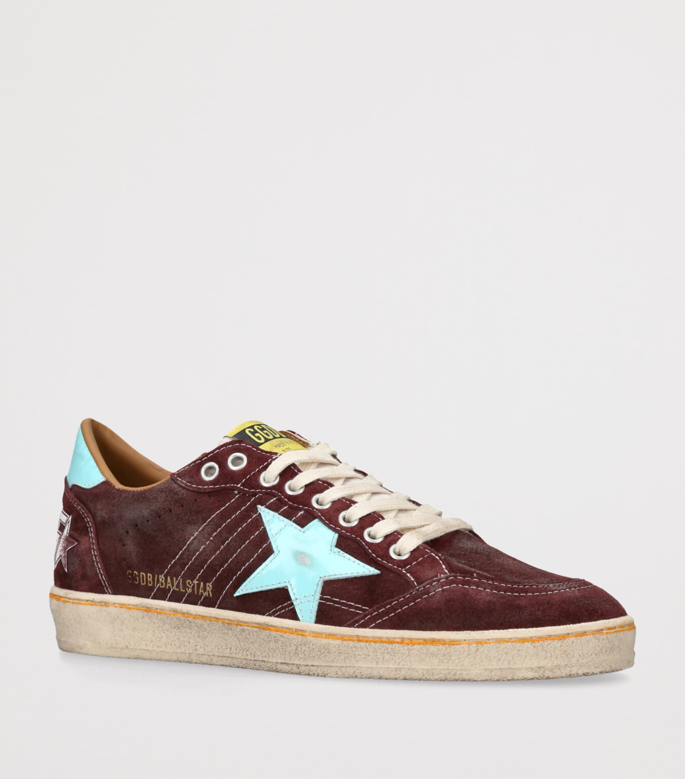 Golden Goose Red Suede Ballstar Sneakers | Harrods US