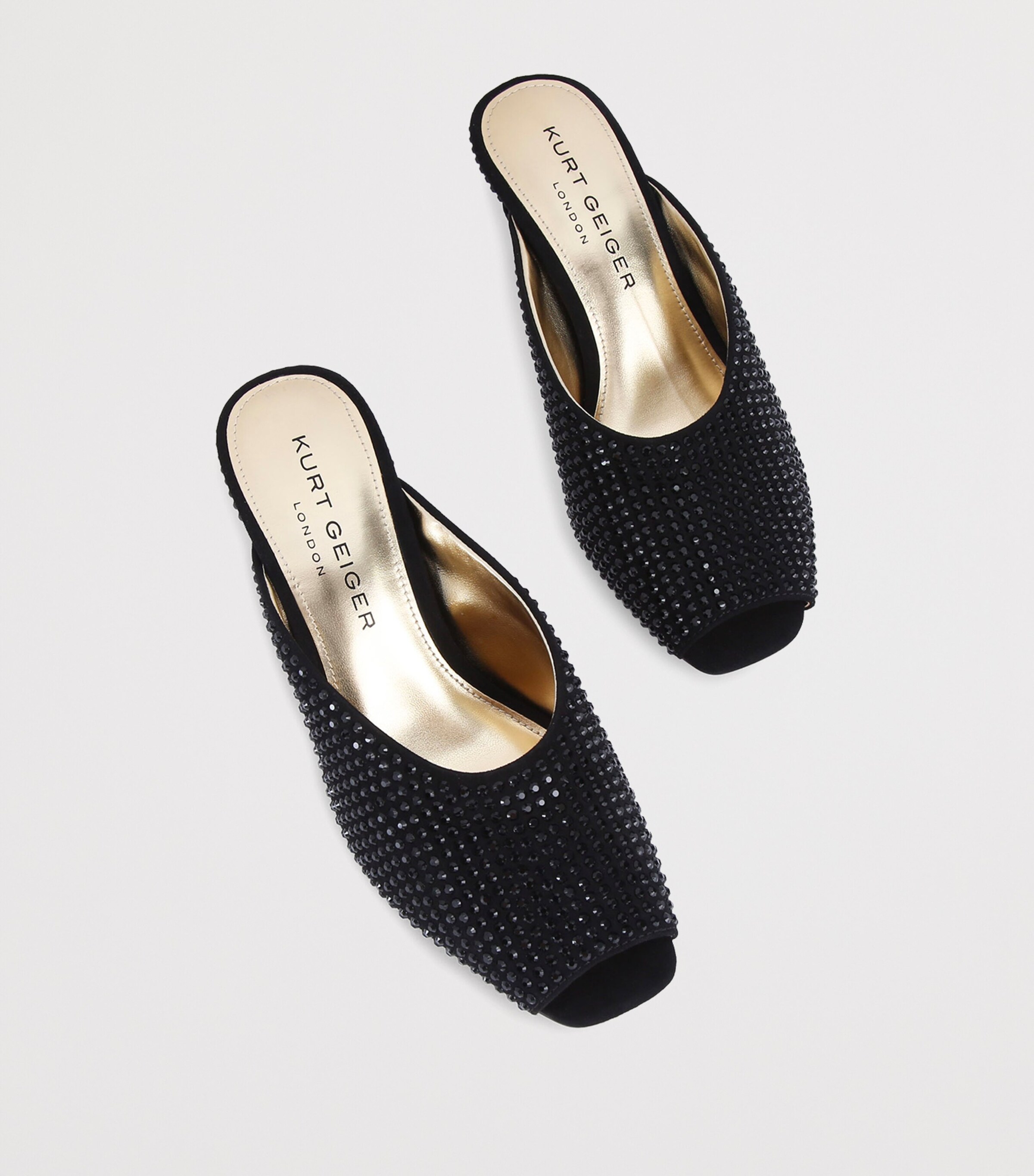 Kurt Geiger London Black Eagle Head Heeled Mules 60 | Harrods US