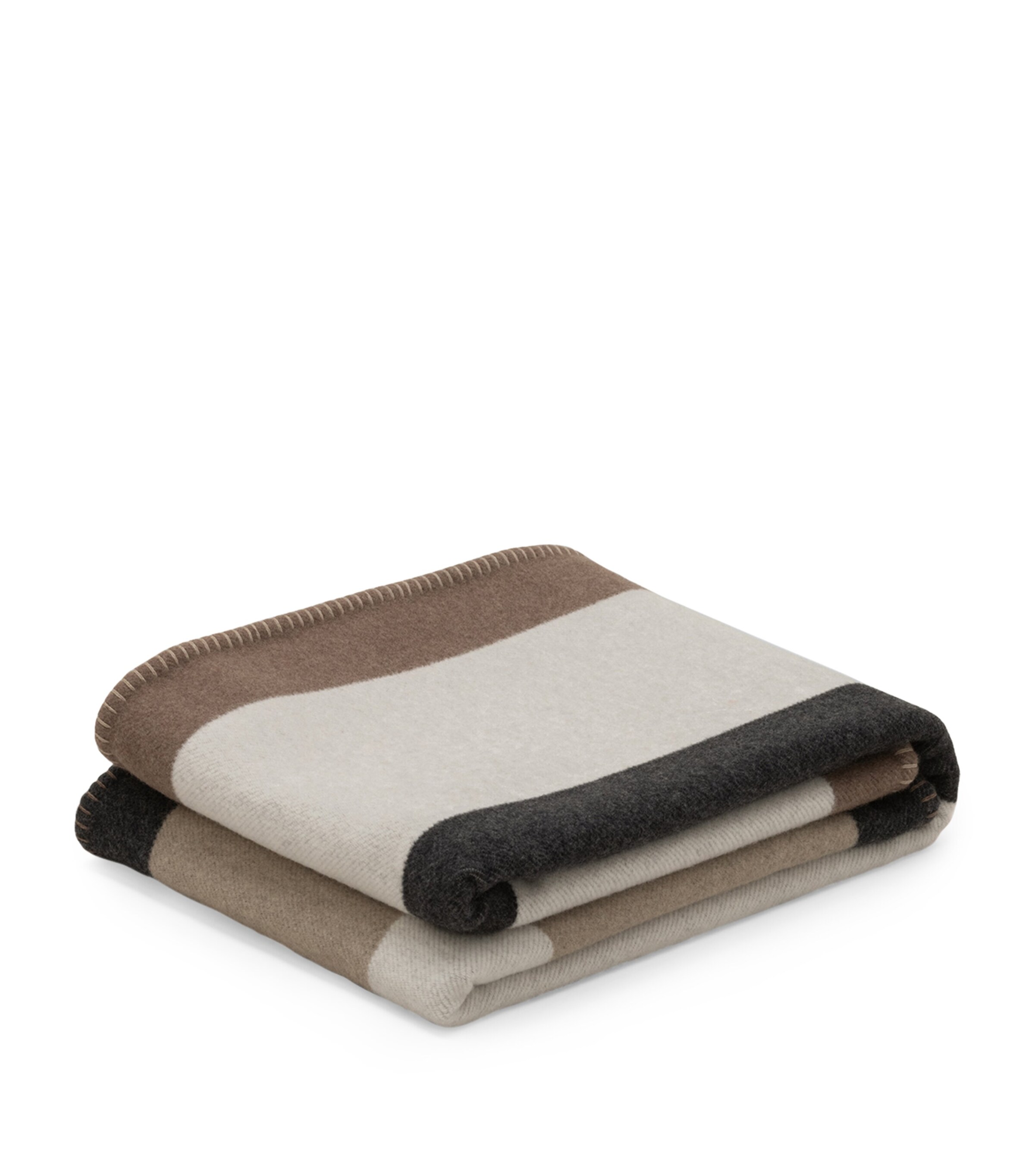 Begg x Co Wool and Cashmere Valatzu Chequers Throw (137cm x 180cm ...