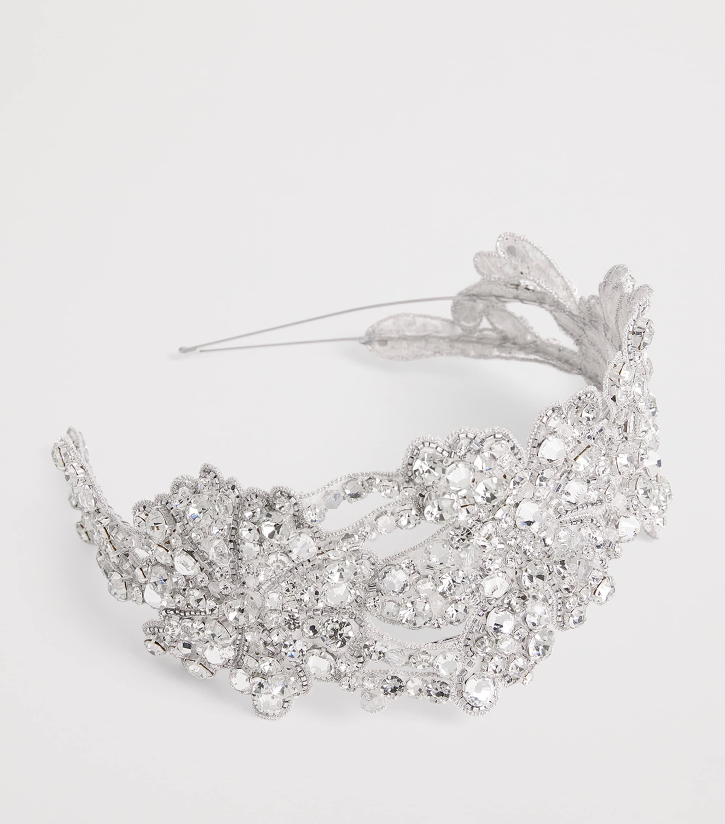 Jennifer Behr Silver Crystal Tressa Headband | Harrods AU