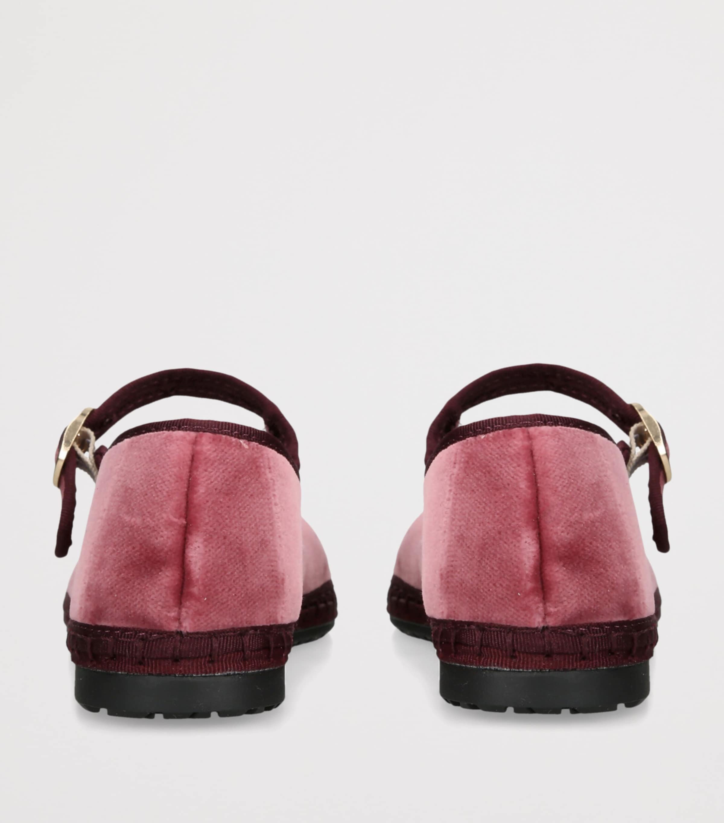 Flabelus Pink Velvet O’Brien Mary Jane Flats | Harrods AT