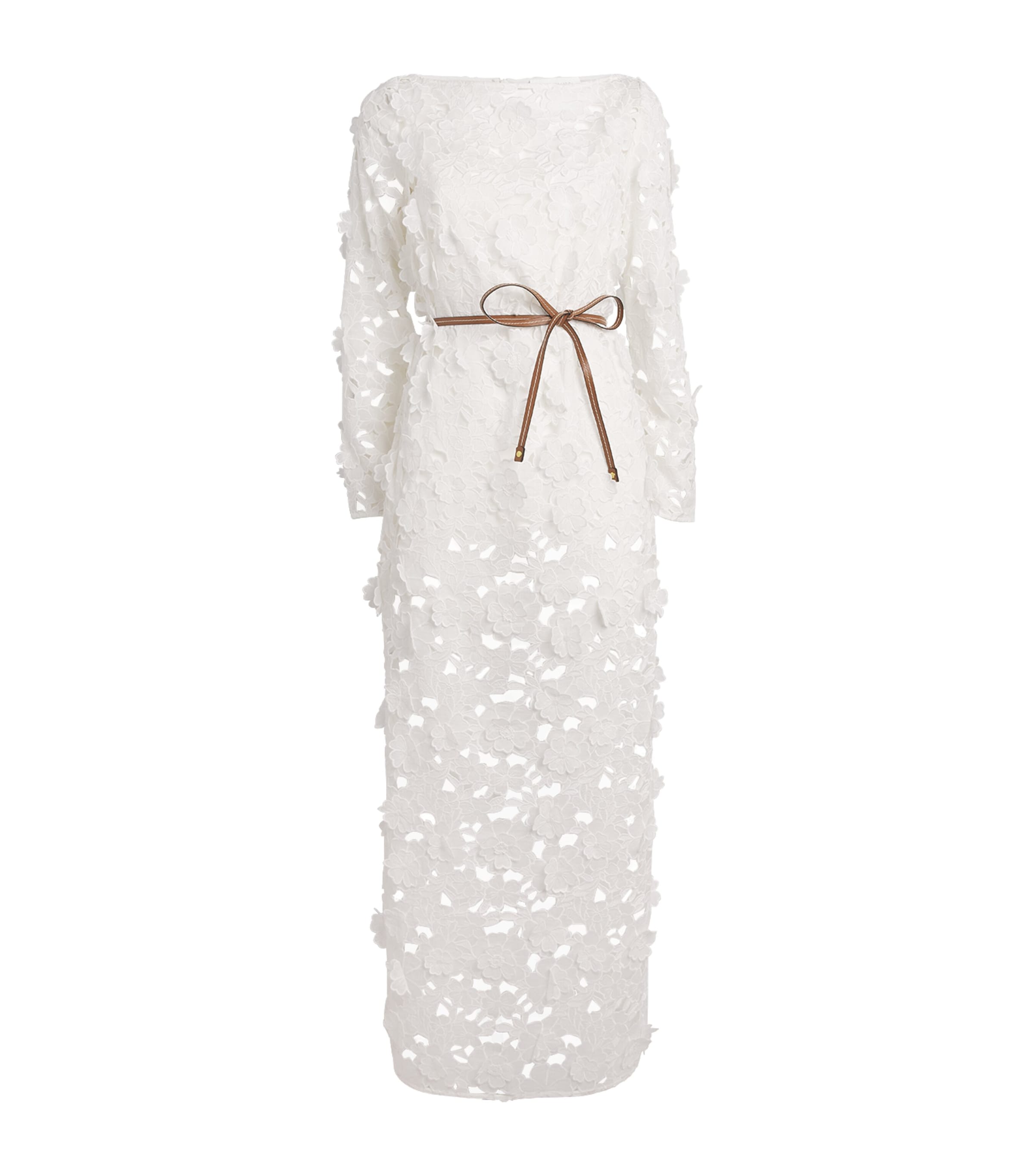 Zimmermann Ivory Crochet Patience Maxi Dress | Harrods UK