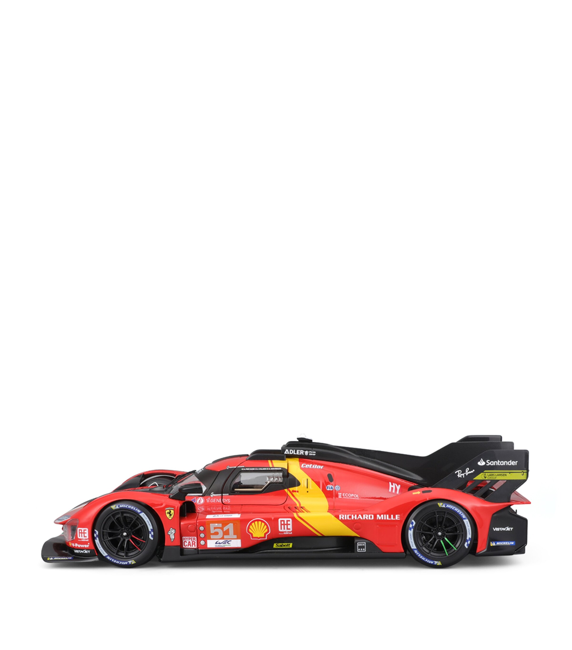 Bburago Multi Ferrari Racing 499P Le Mans Hypercar 1:18 Model | Harrods KR