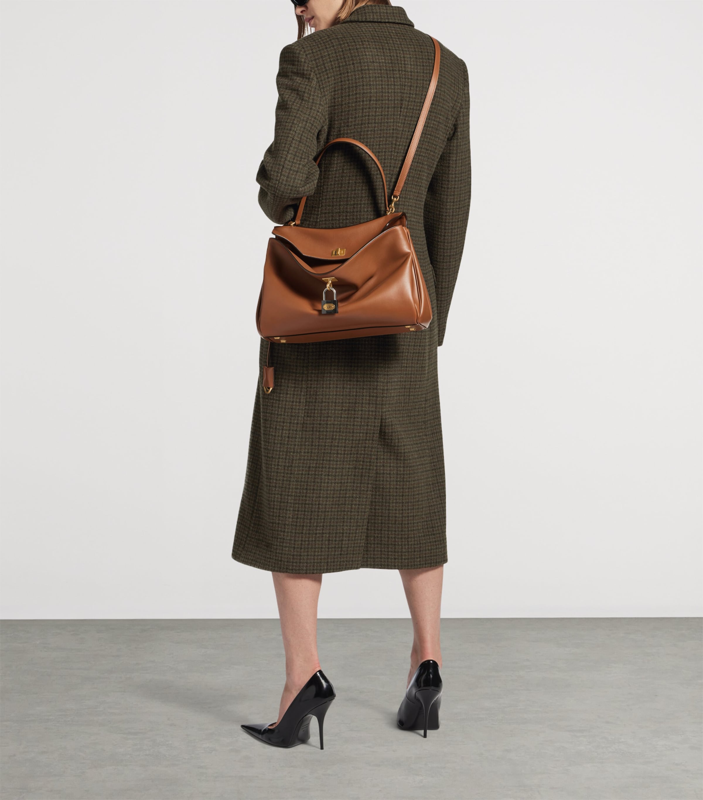 Balenciaga Brown Medium Leather Rodeo Shoulder Bag | Harrods AU