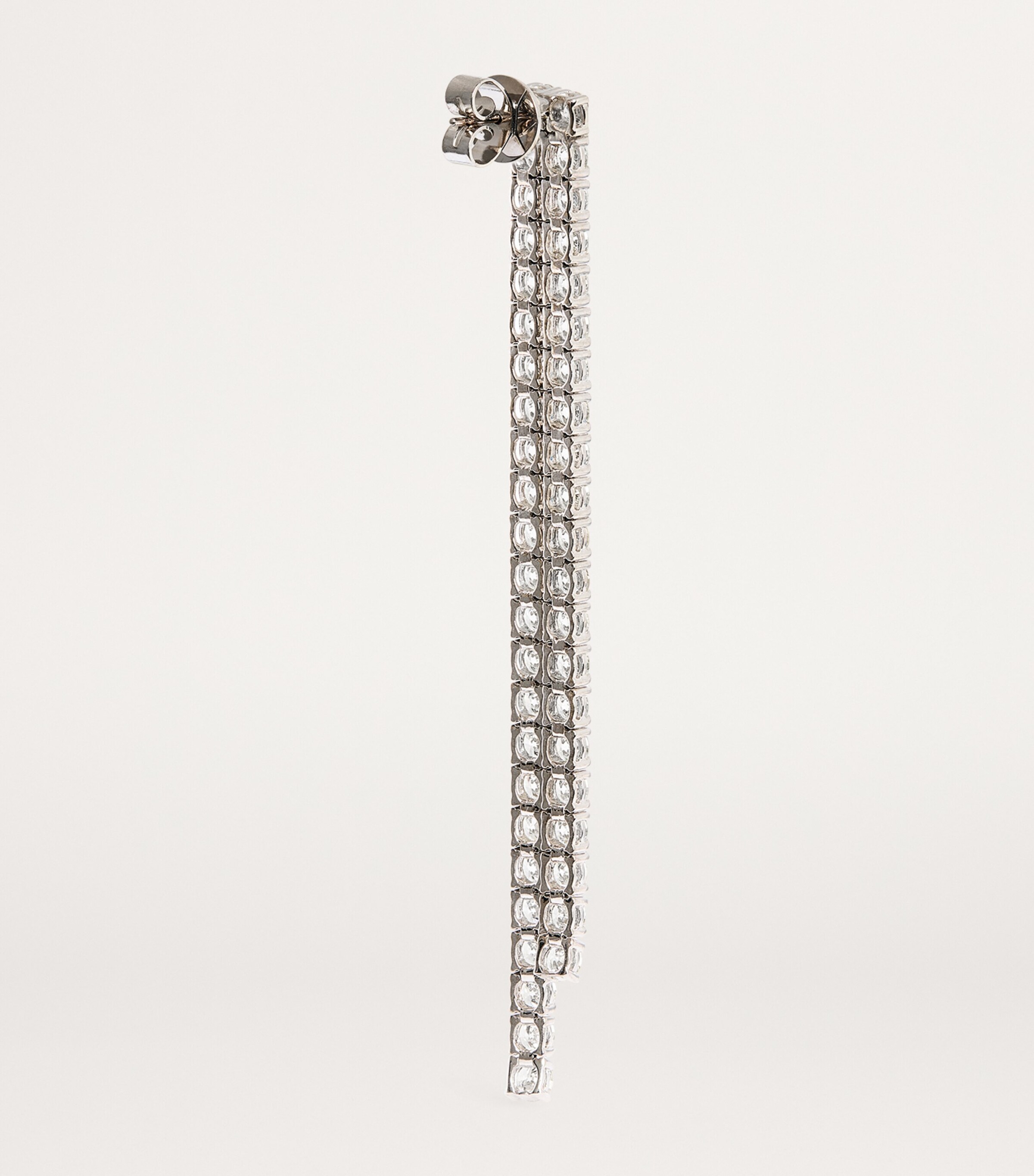 SHAY White White Gold and Diamond Tennis Drop Earrings | Harrods UK