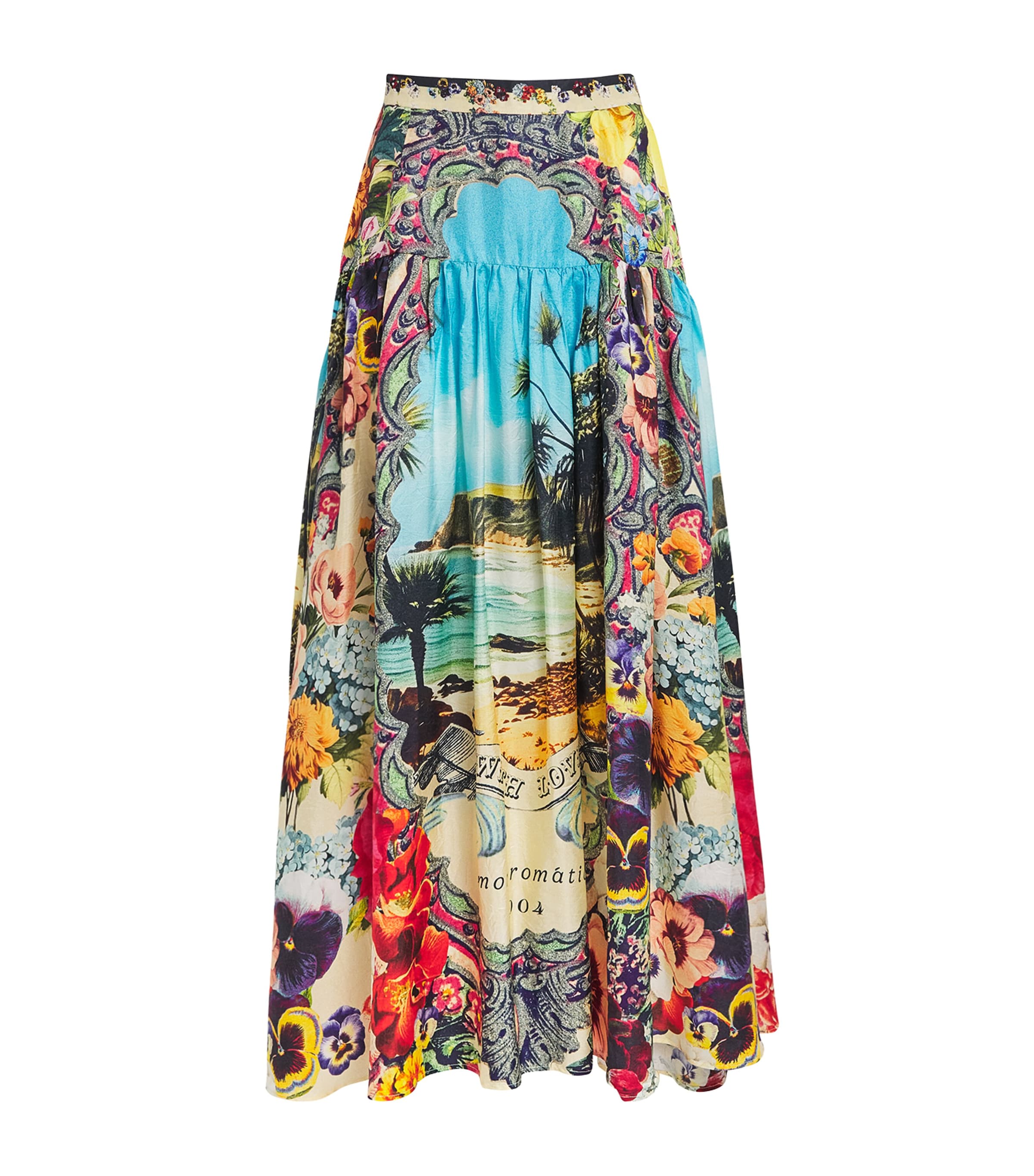 Camilla Multi Silk Bathing Bombshell Maxi Skirt | Harrods US