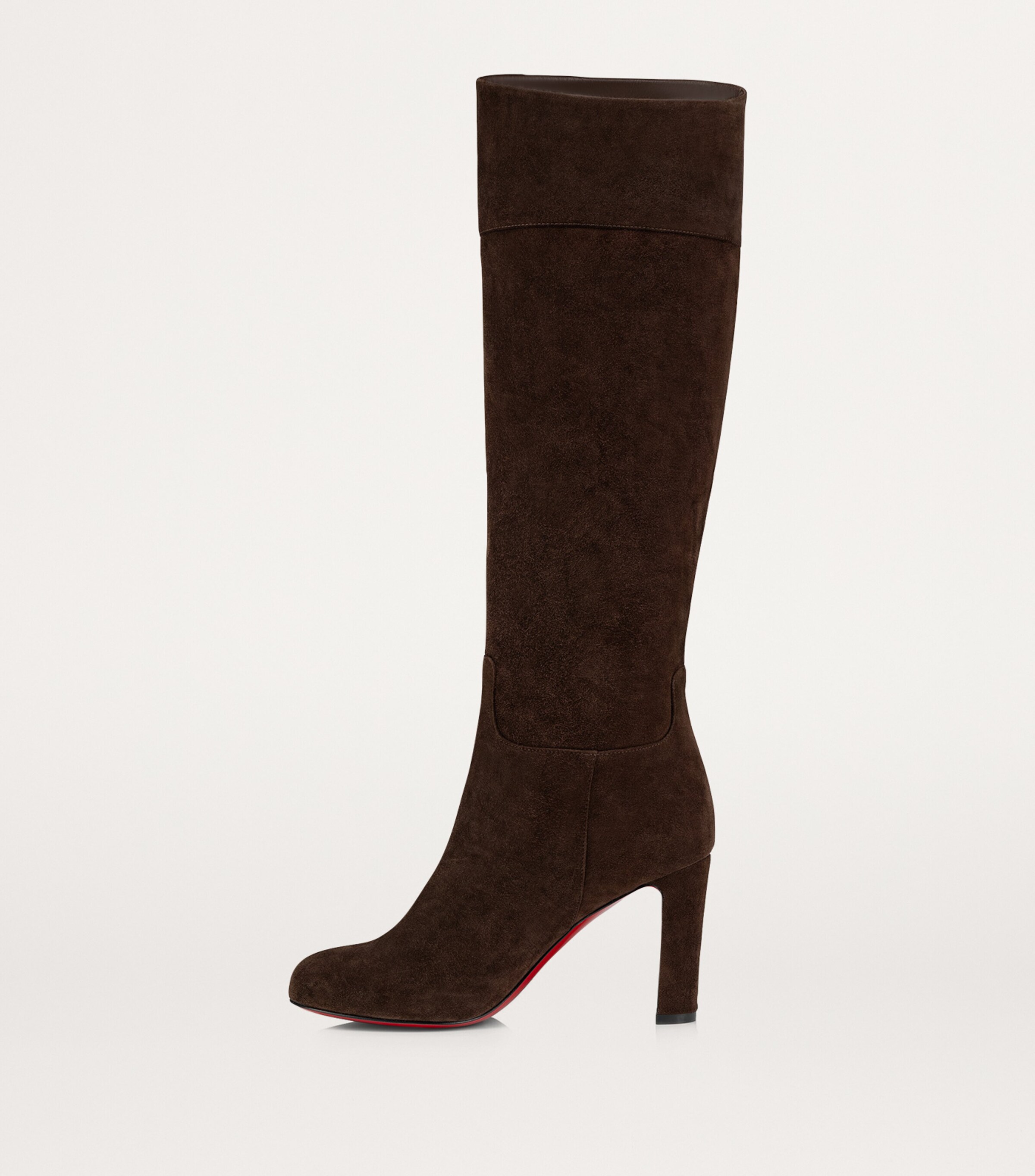 Christian Louboutin Brown Loo Botta Suede Knee-High Boots 85 | Harrods UK