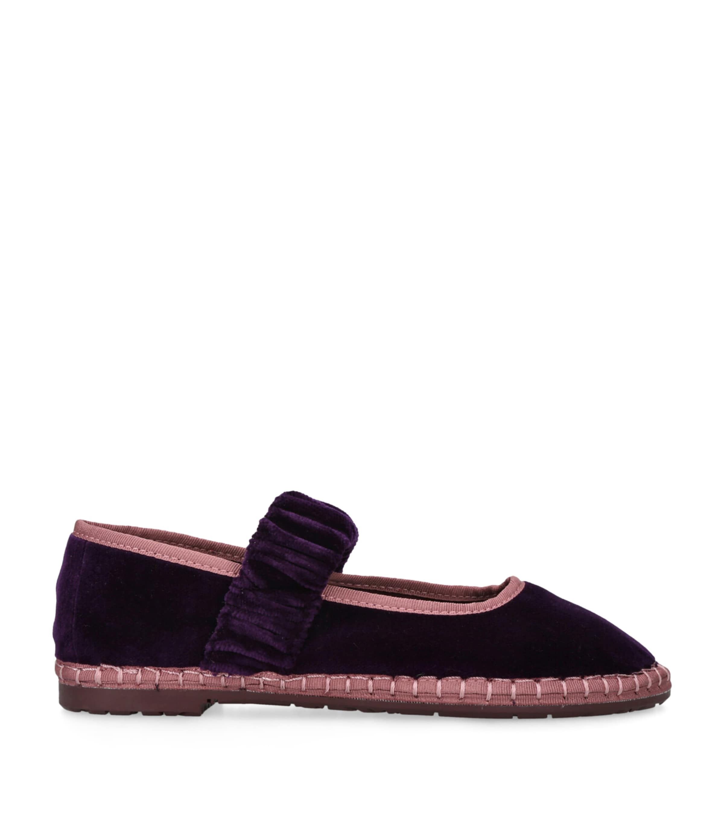 Flabelus Pink Velvet Mafalda Espadrilles | Harrods UK