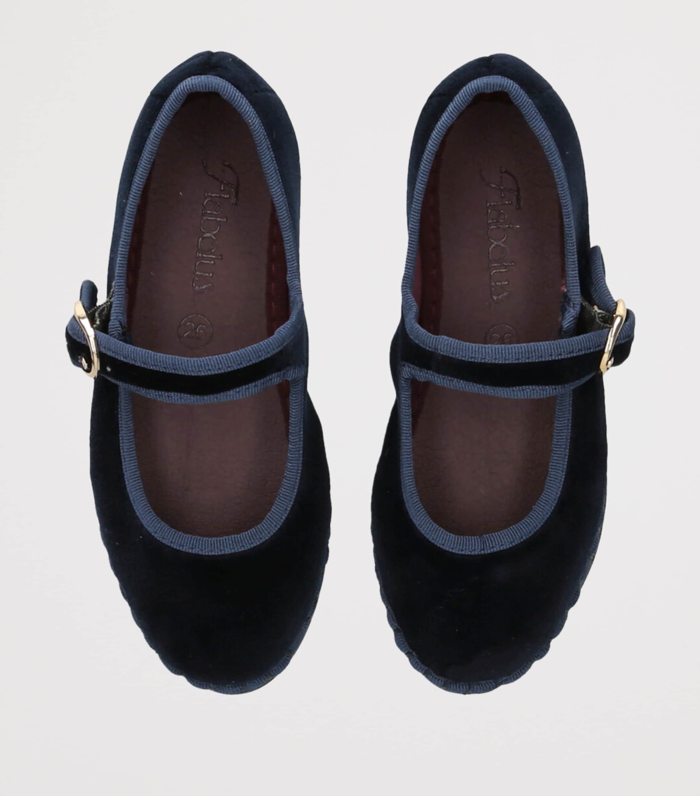 Flabelus Blue Velvet Molly Mary Janes | Harrods US