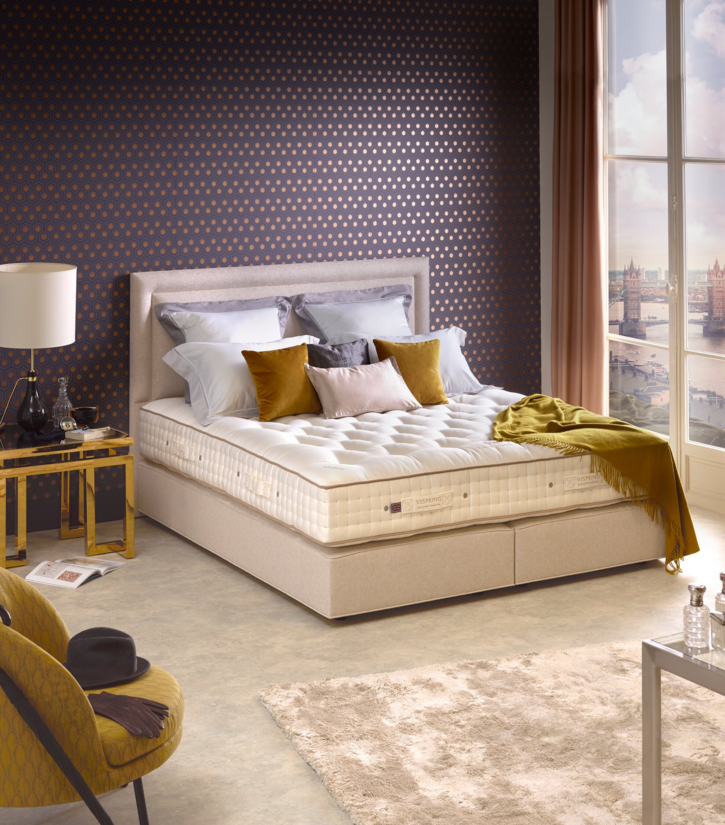 Vispring Firm Tiara Superb Mattress 150cm x 200cm Harrods US