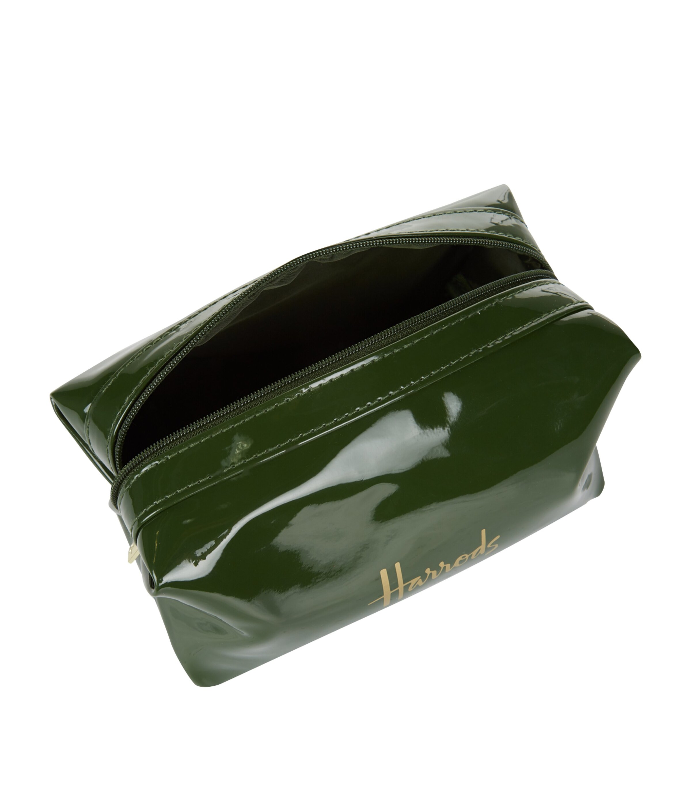 Harrods Green Logo Cosmetics Bag | Harrods UK
