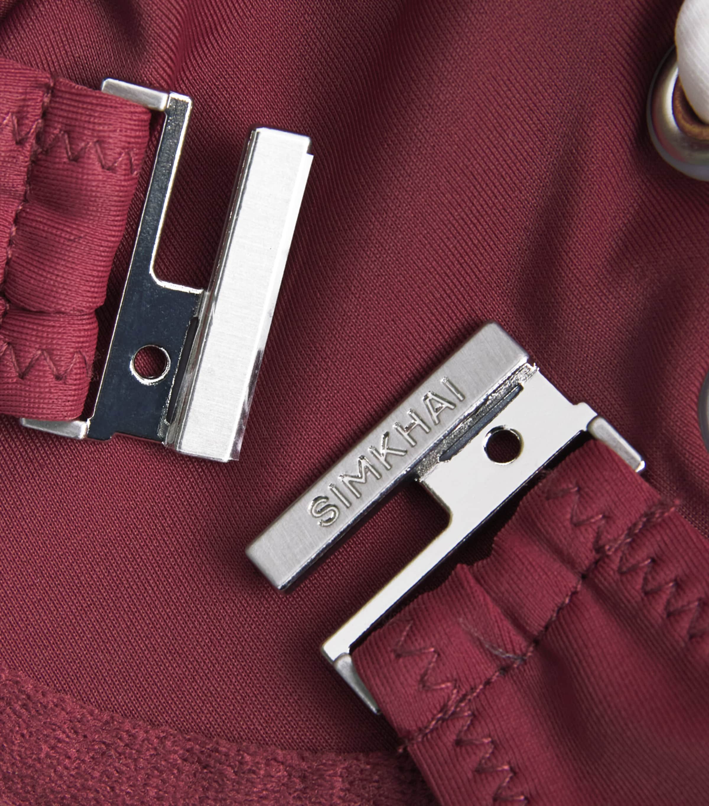 Simkhai Burgundy Balconette Recca Bikini Top | Harrods AU