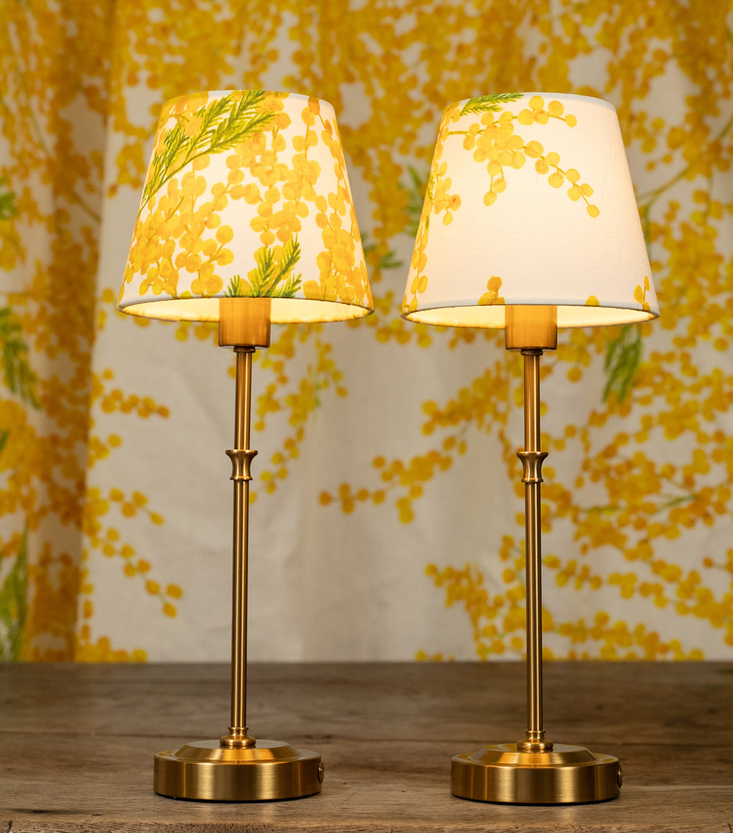 Summerill & Bishop Linen Mimosa French Drum Lampshade (13cm) | Harrods SG
