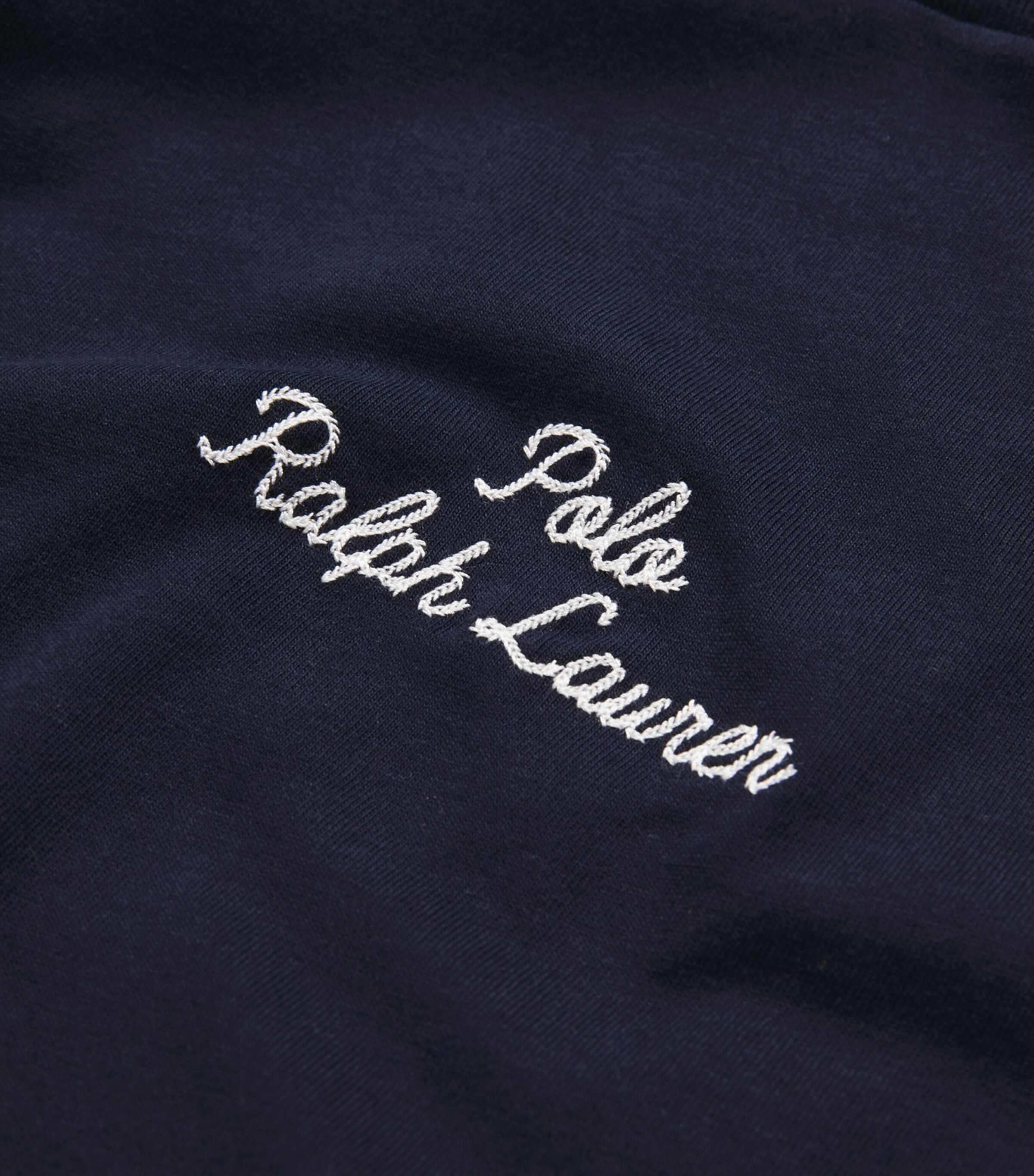 Polo Ralph Lauren Navy Cotton Cursive Logo T-Shirt | Harrods UK